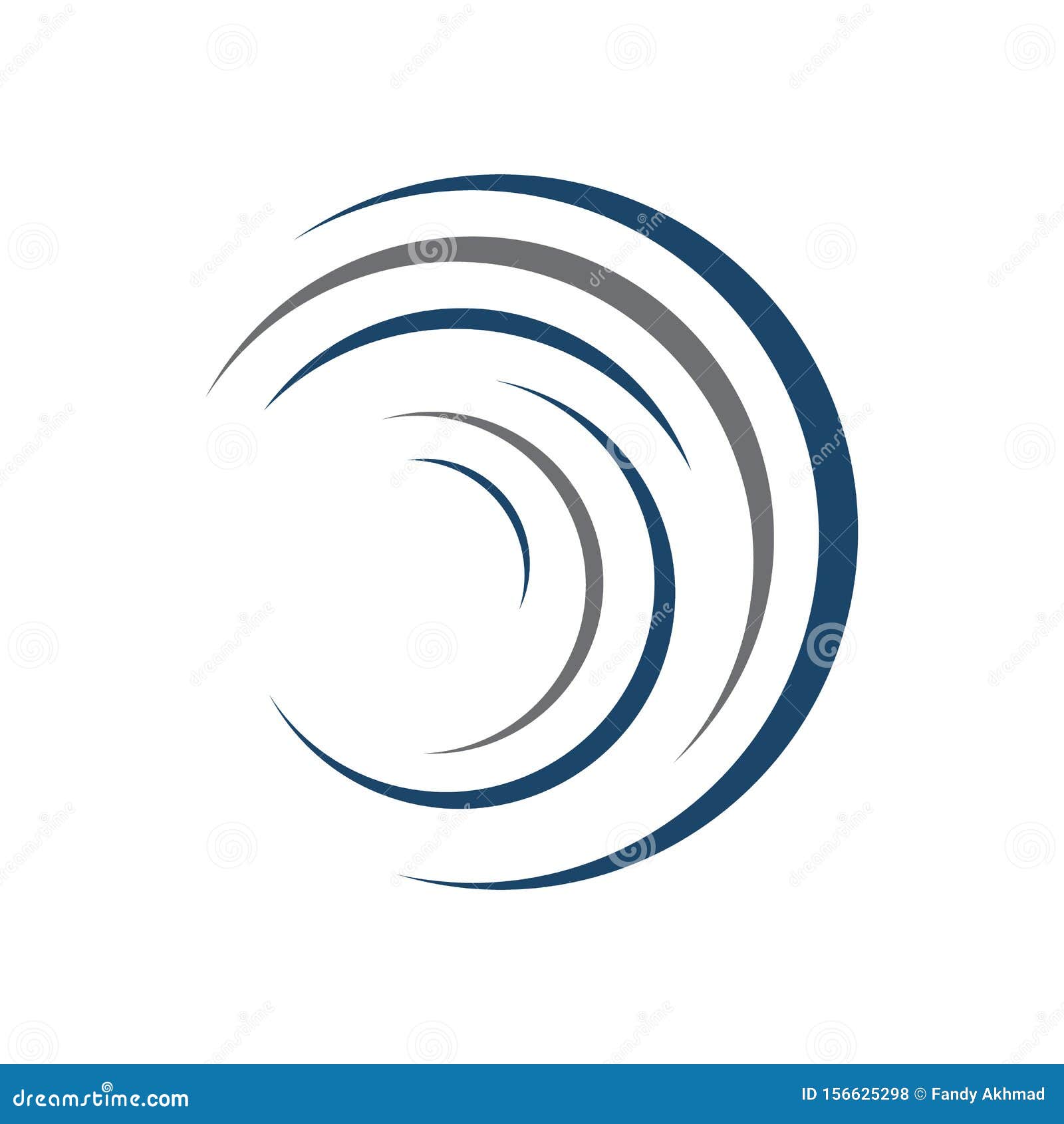 Abstract Circle Logo Design Vector Graphic Element Template Stock ...