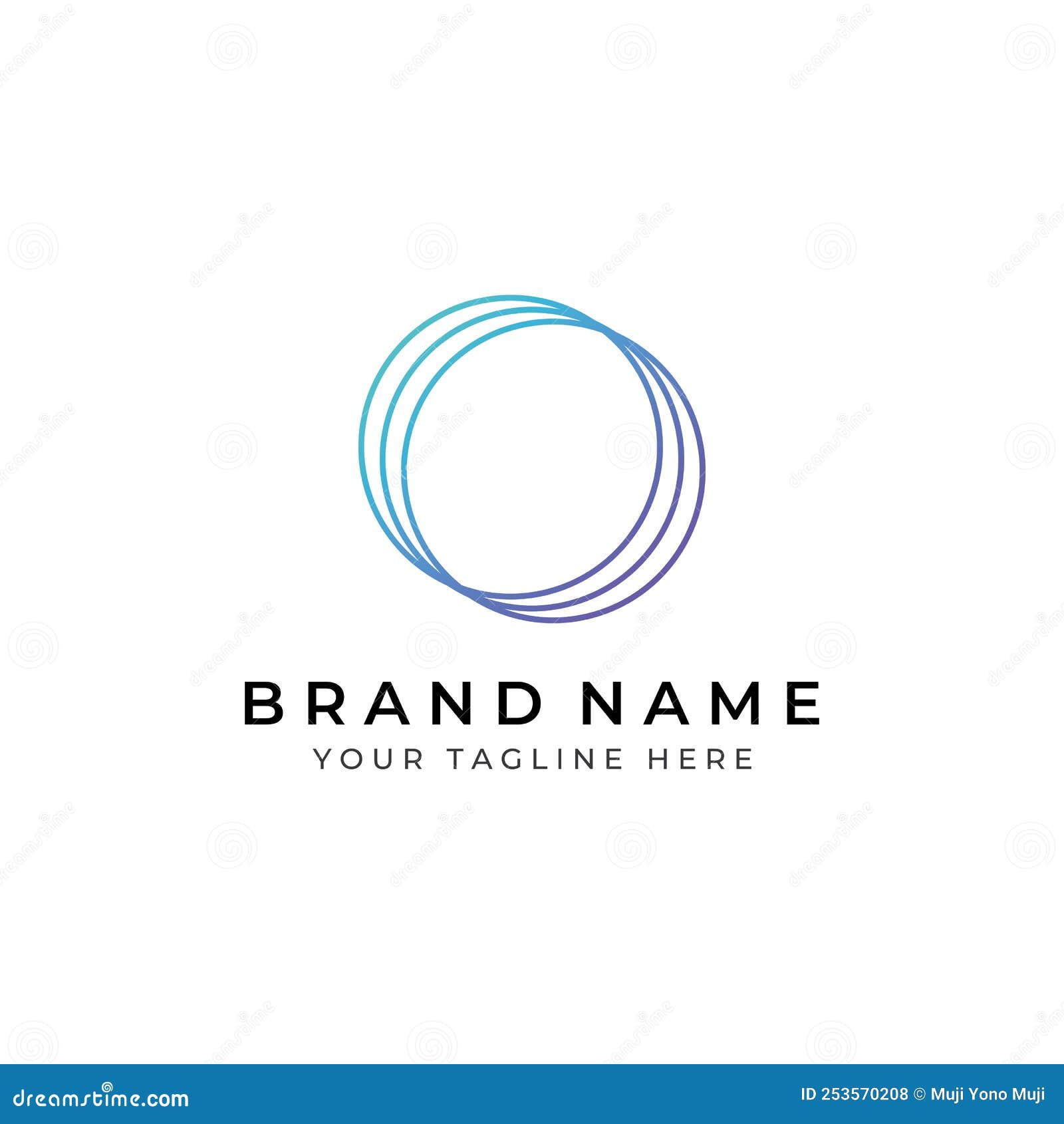 Abstract Circle Logo Elements, Circle Lines, Minimalist Circles ...