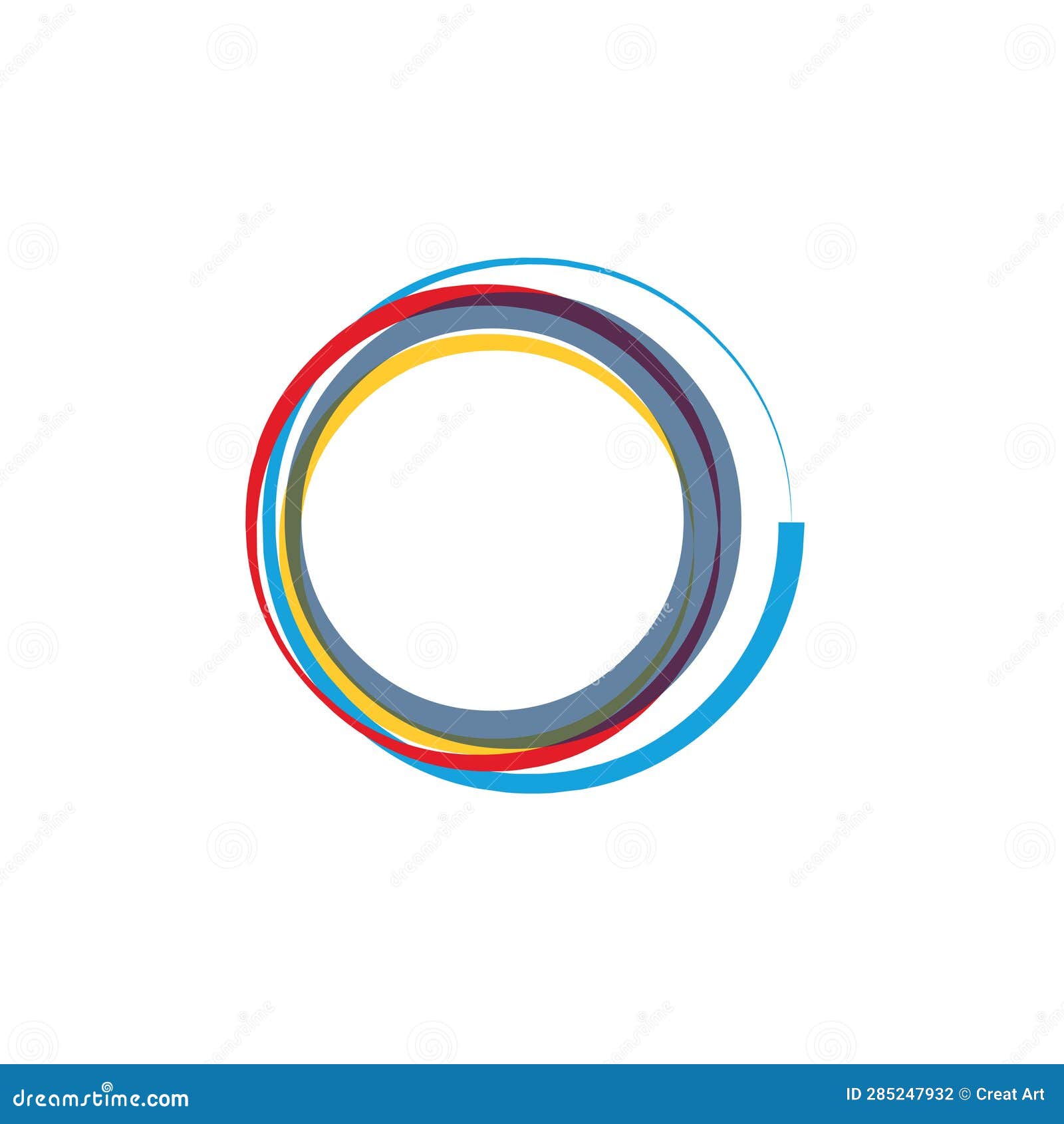 Abstract circle logo stock illustration. Illustration of icon - 285247932