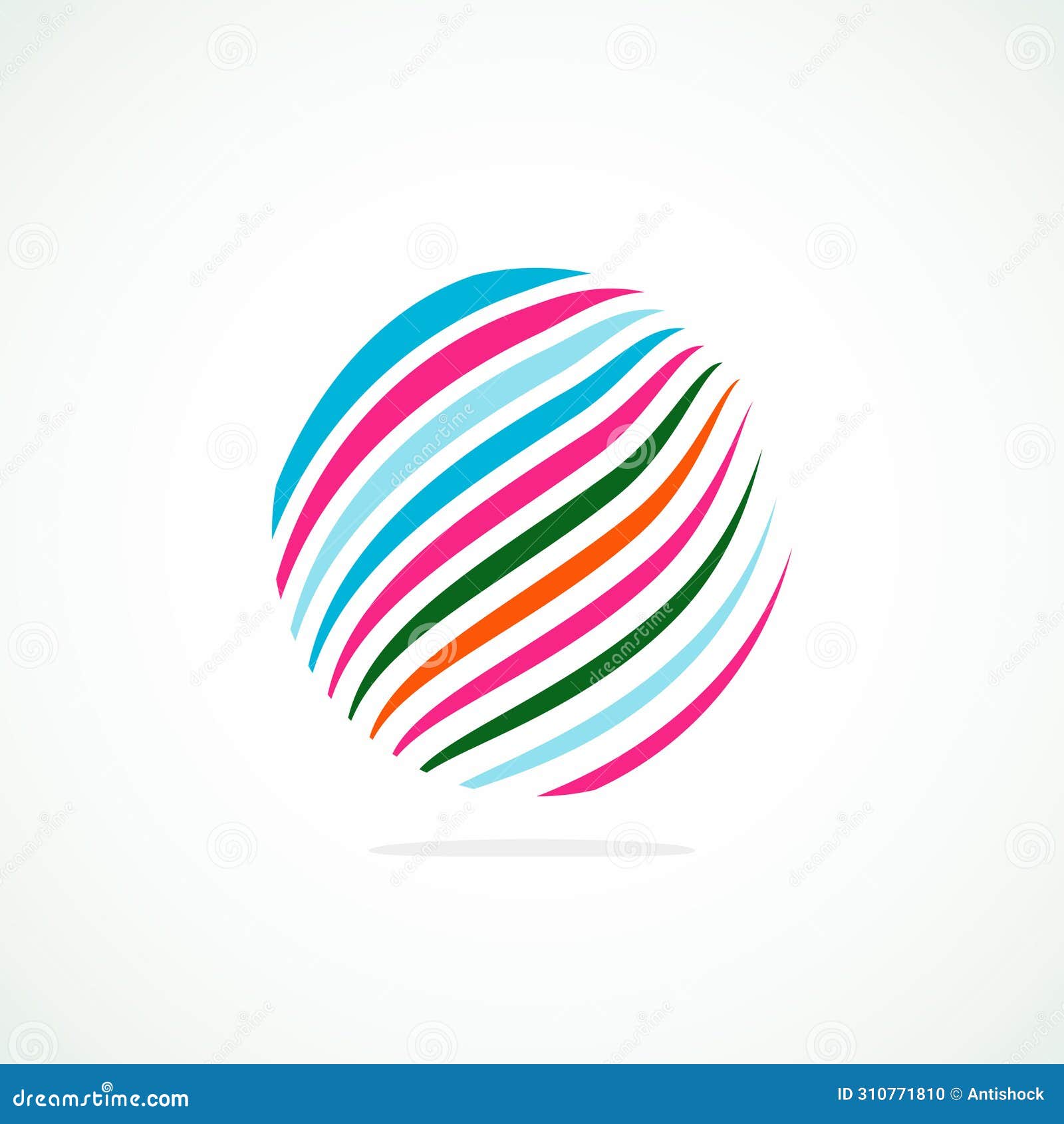 Abstract Circle Logo - Minimalist Emblem, Timeless and Universal Shape ...