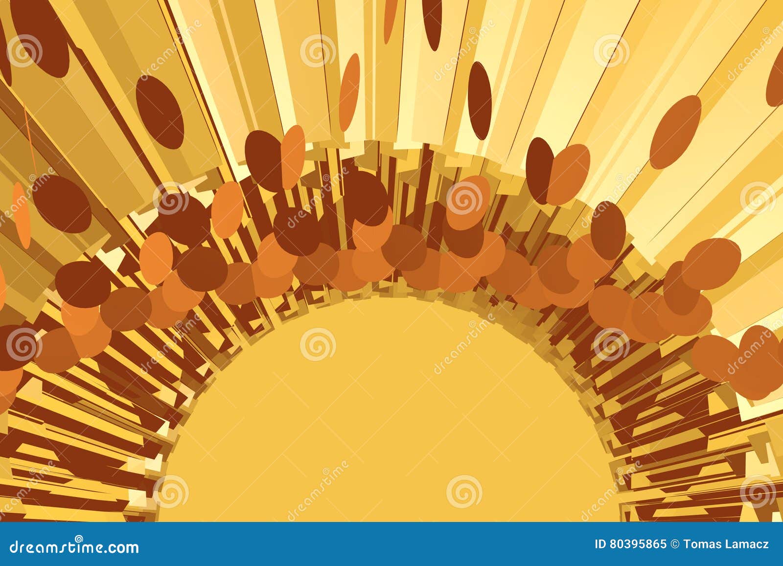 Abstract Circle Lottery Background with Coins Stock Illustration ...
