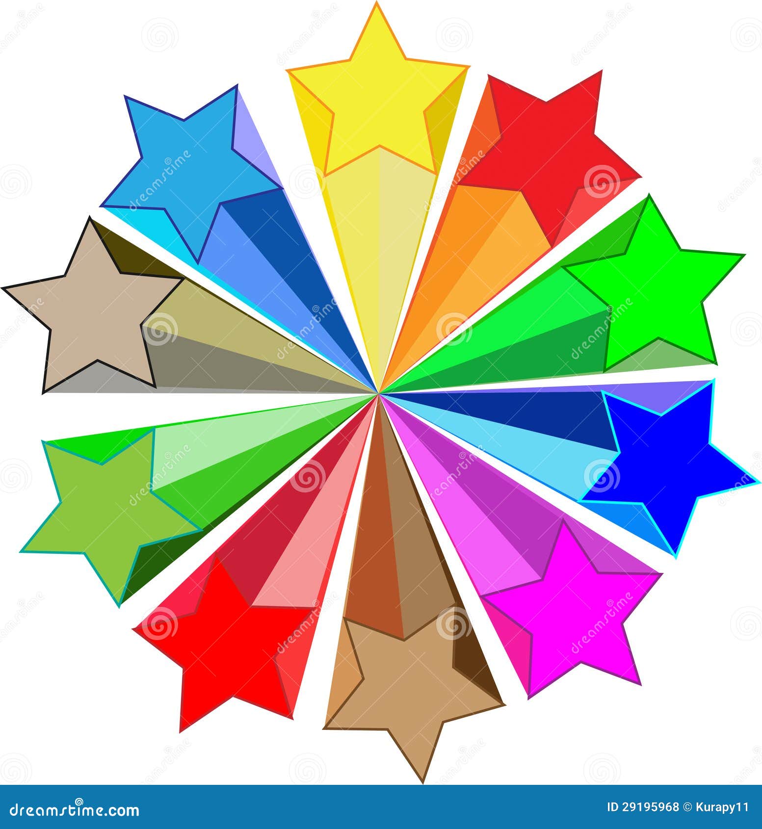 Abstract circle many star stock illustration. Illustration of abstract ...