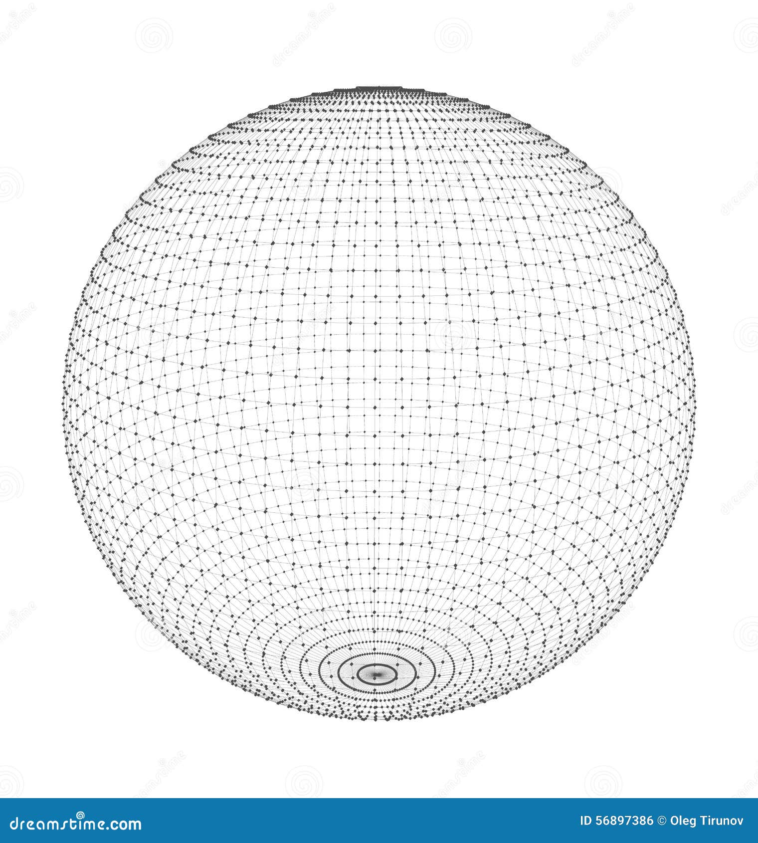 Abstract Circle with Mesh Polygonal Elements Stock Vector ...