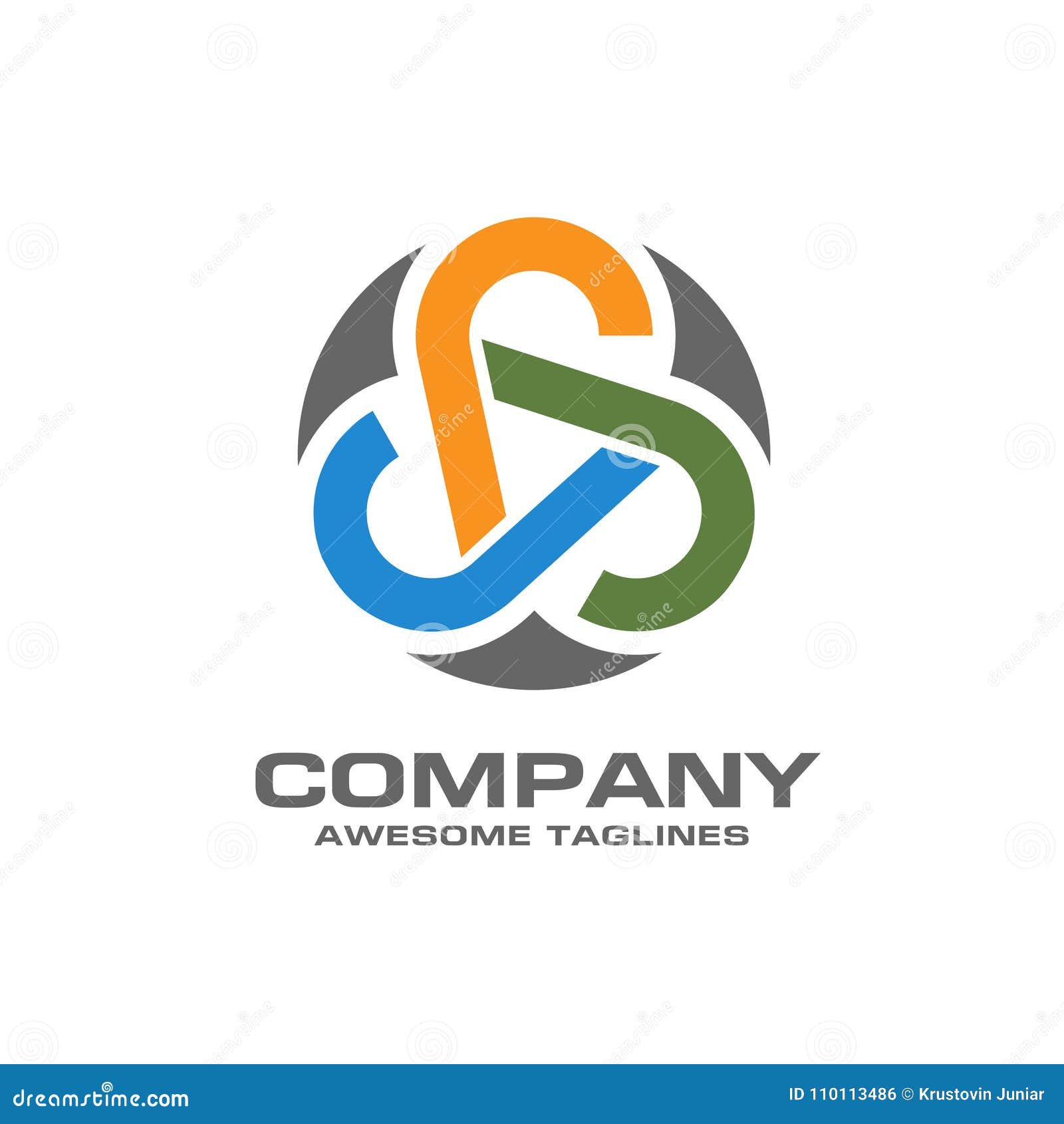 Abstract Circle Network Technology Logo Stock Vector - Illustration of ...