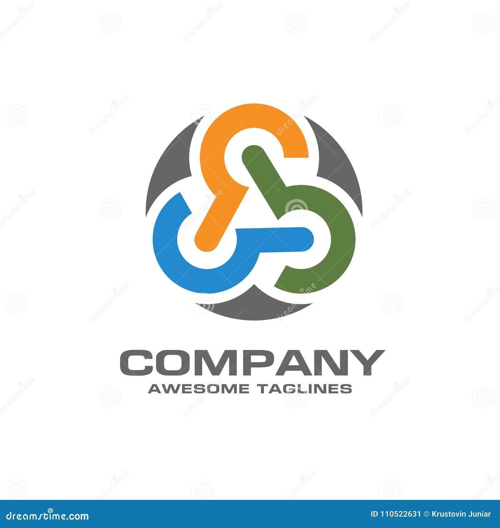 Abstract Circle Network Technology Logo Stock Vector - Illustration of ...