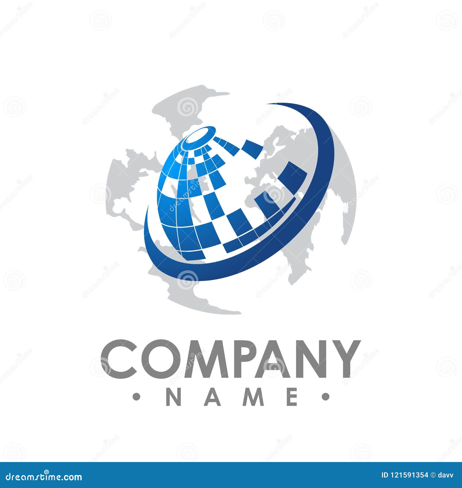 Abstract Circle Network Technology Logo, Vector Unique Abstract Stock ...