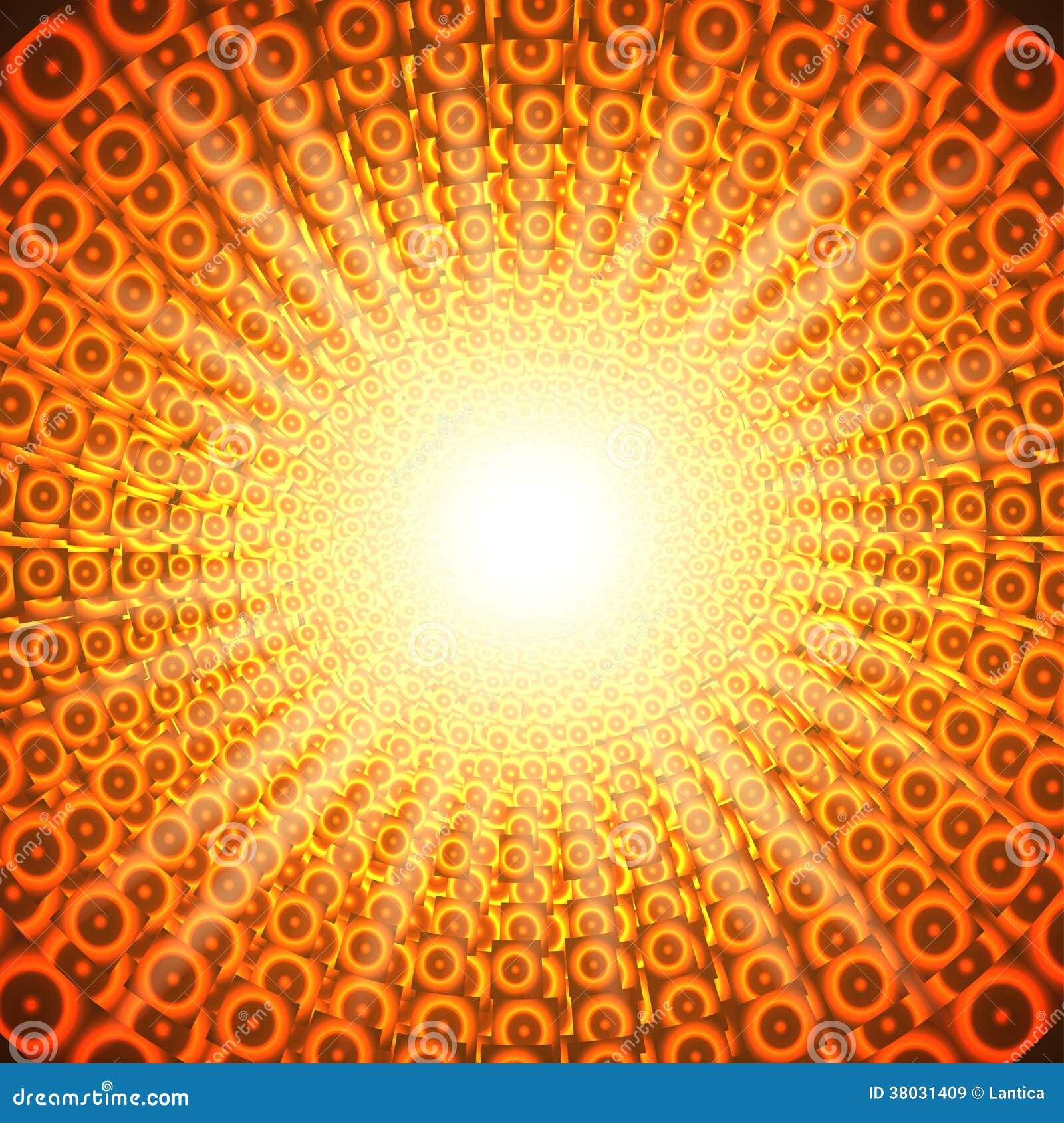 Abstract Circle Orange Background for Design Stock Illustration ...