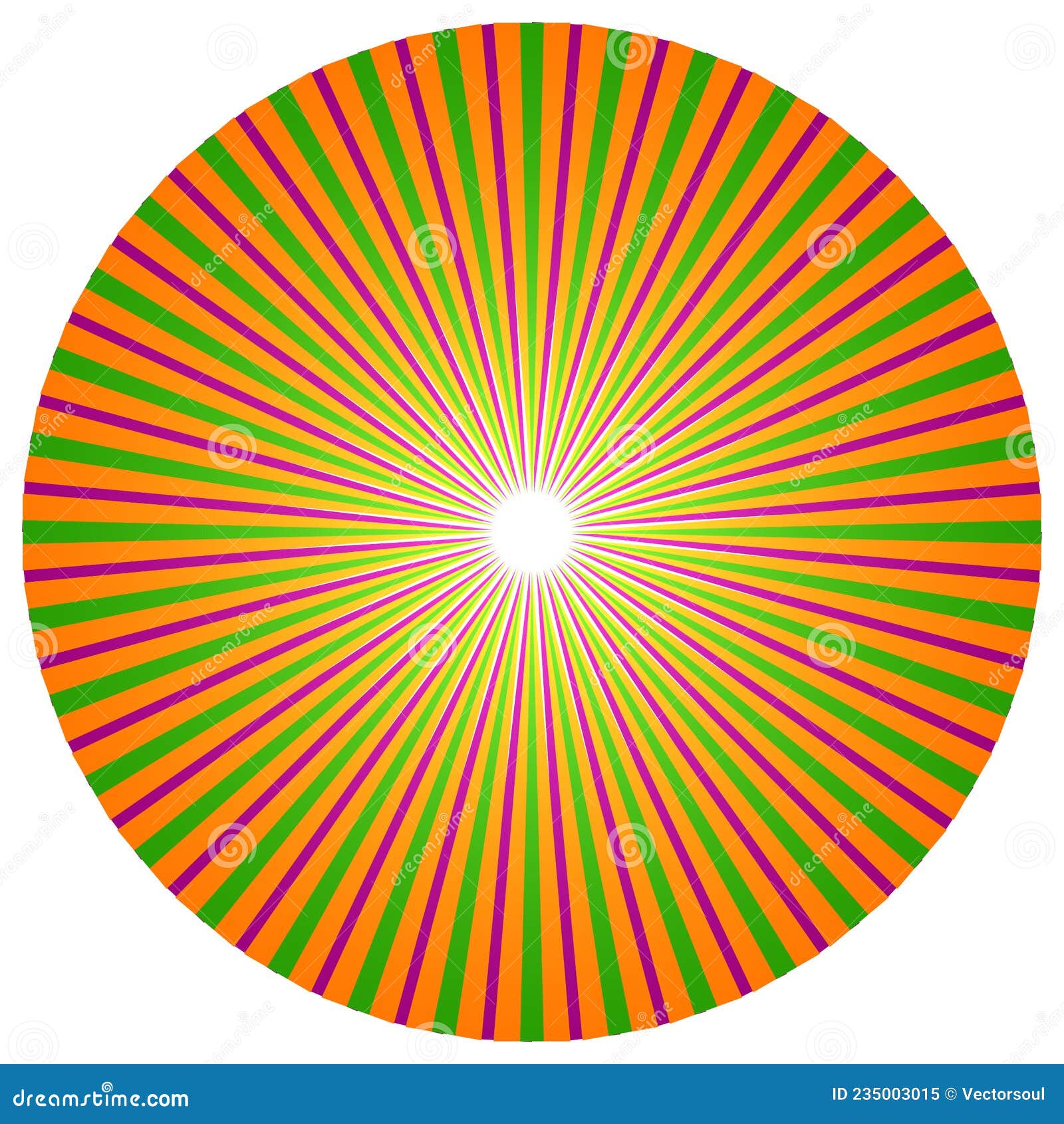 Abstract Circle with Overlapping Spokes Geometric Design Element ...