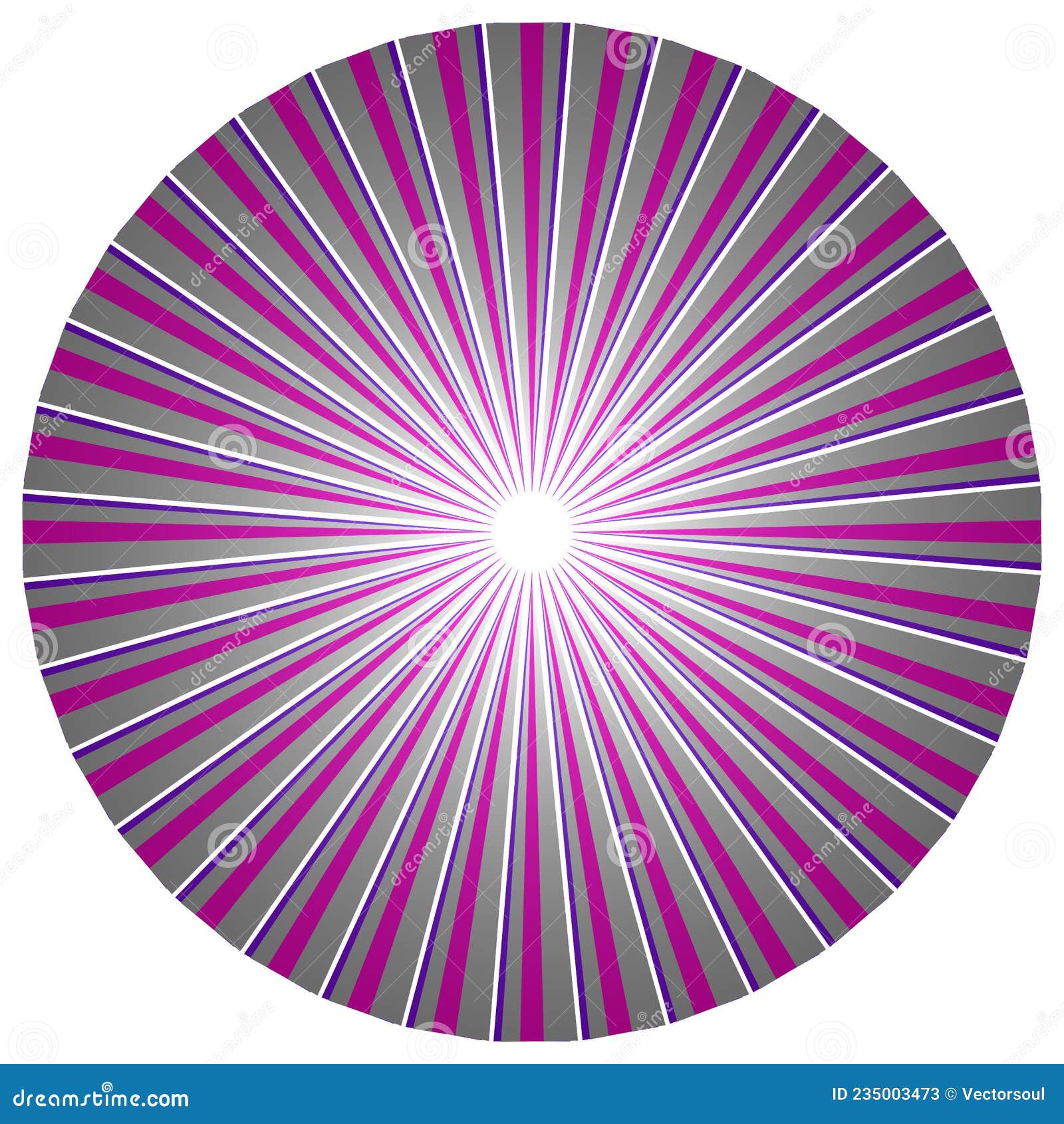 Abstract Circle with Overlapping Spokes Geometric Design Element ...