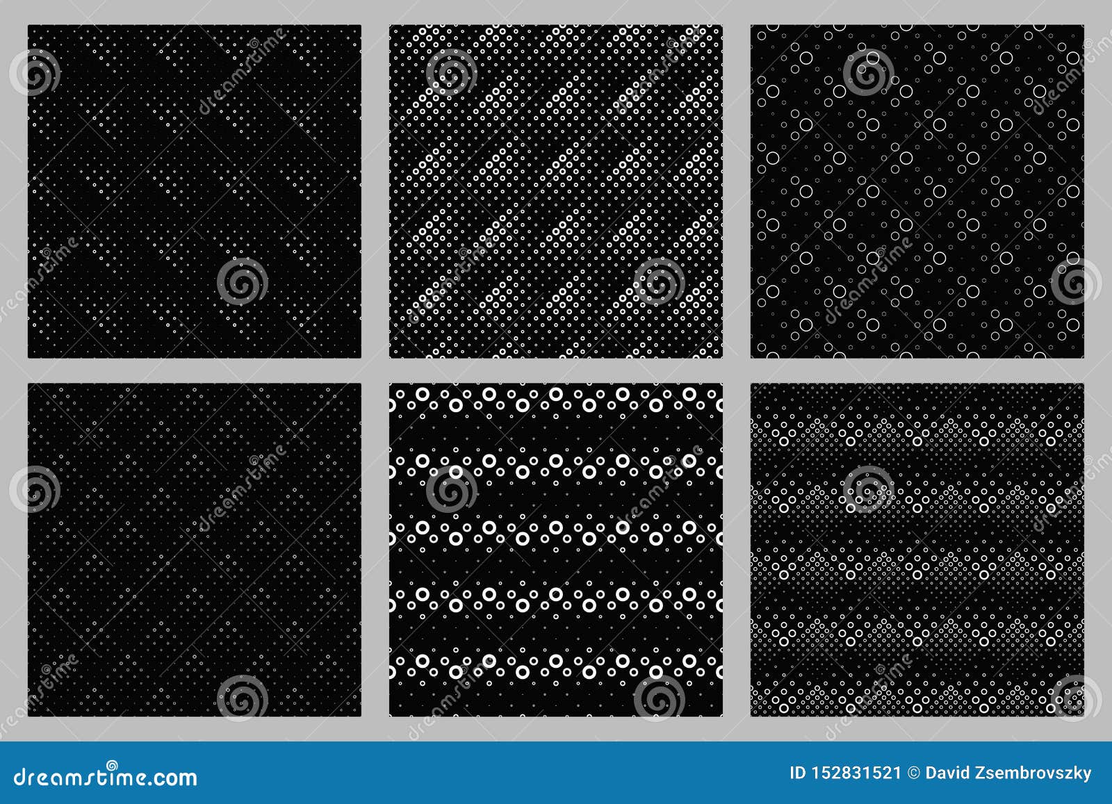 Seamless Geometrical Circle Pattern Background Design Set Stock Vector ... Seamless Geometrical Circle Pattern Background Design Set Stock Vector ...