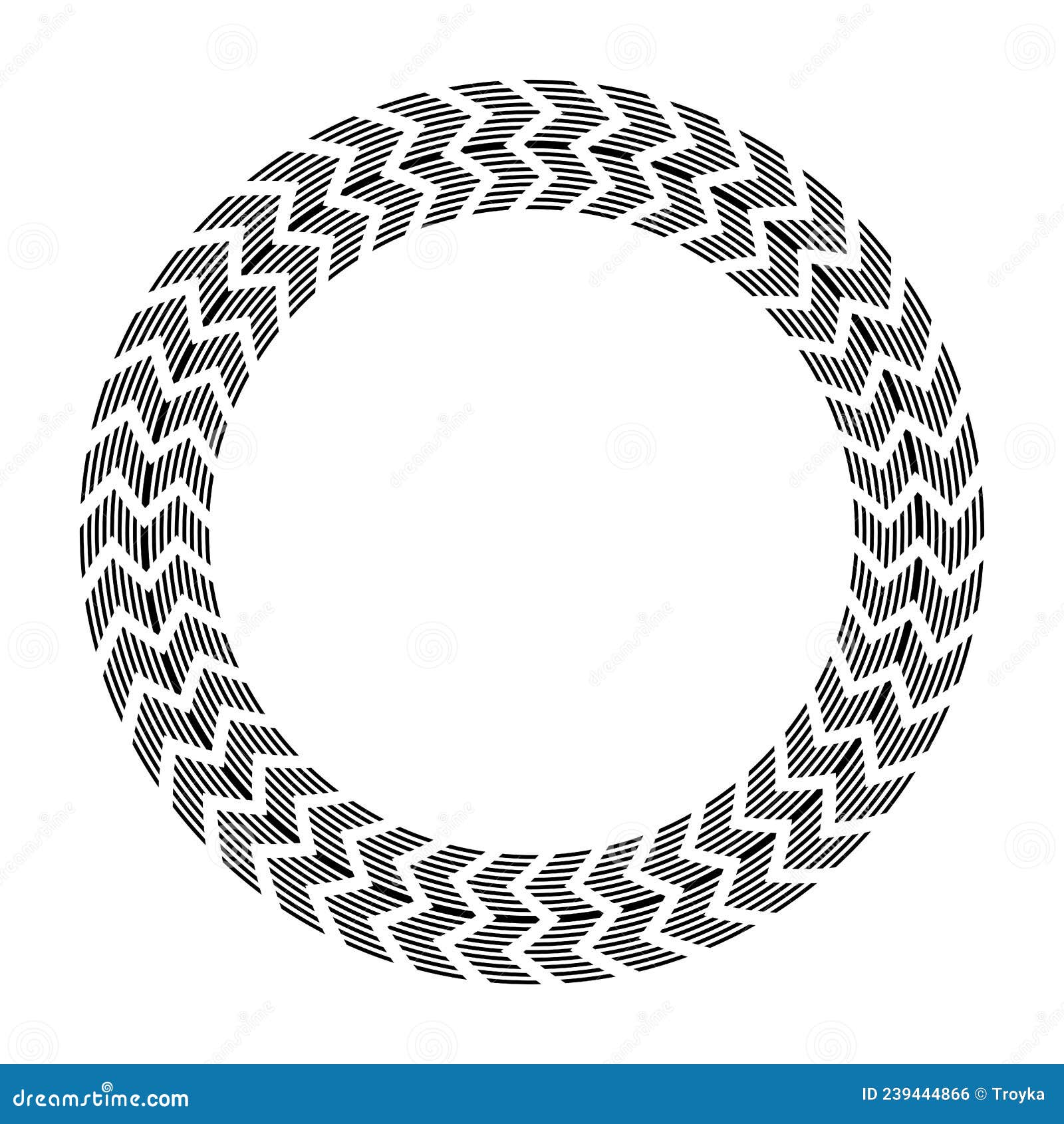 Abstract Circle Pattern for Decorative Round Frame Stock Vector ...