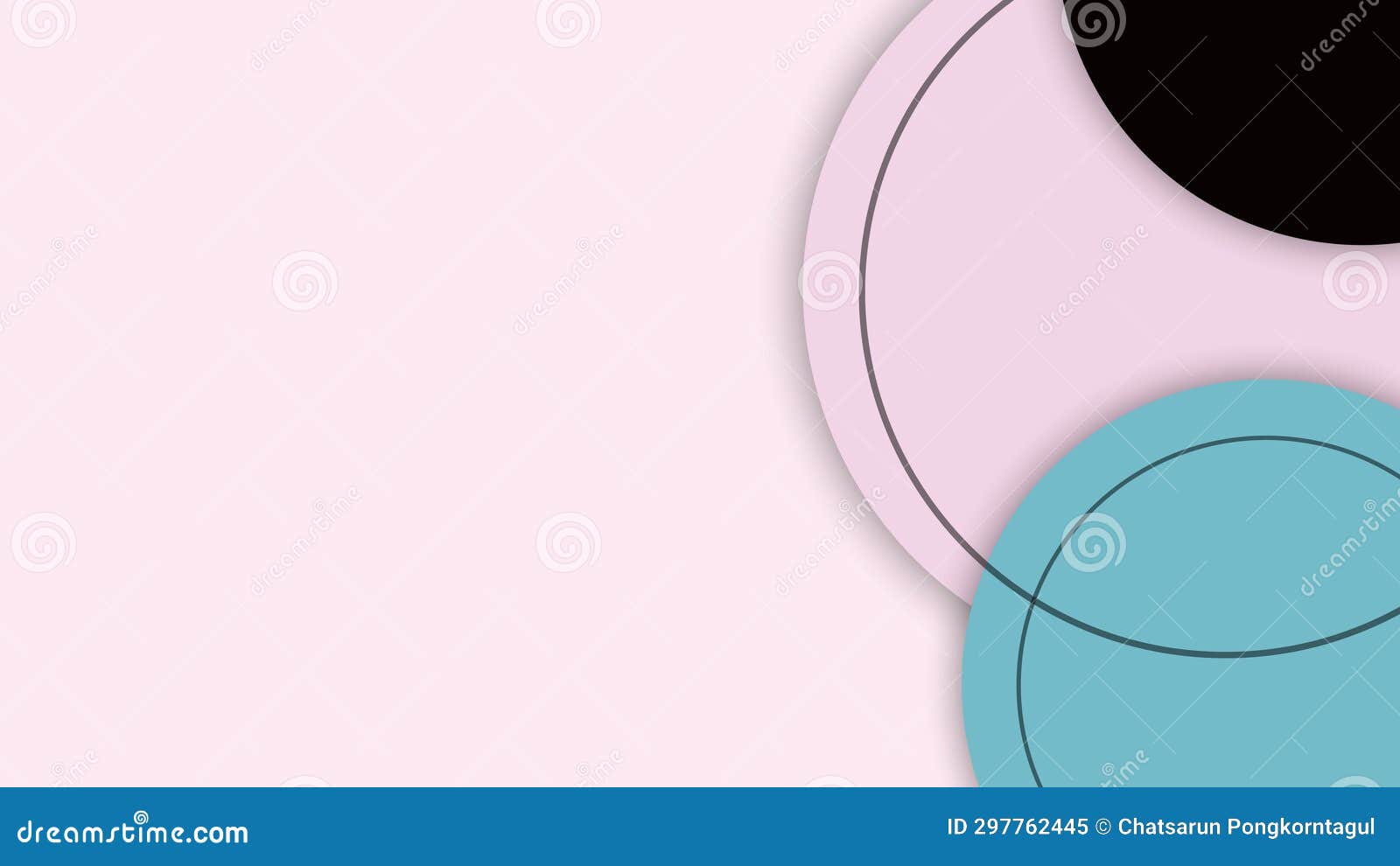 Abstract Circle Pattern on Pink Background Stock Vector - Illustration ...