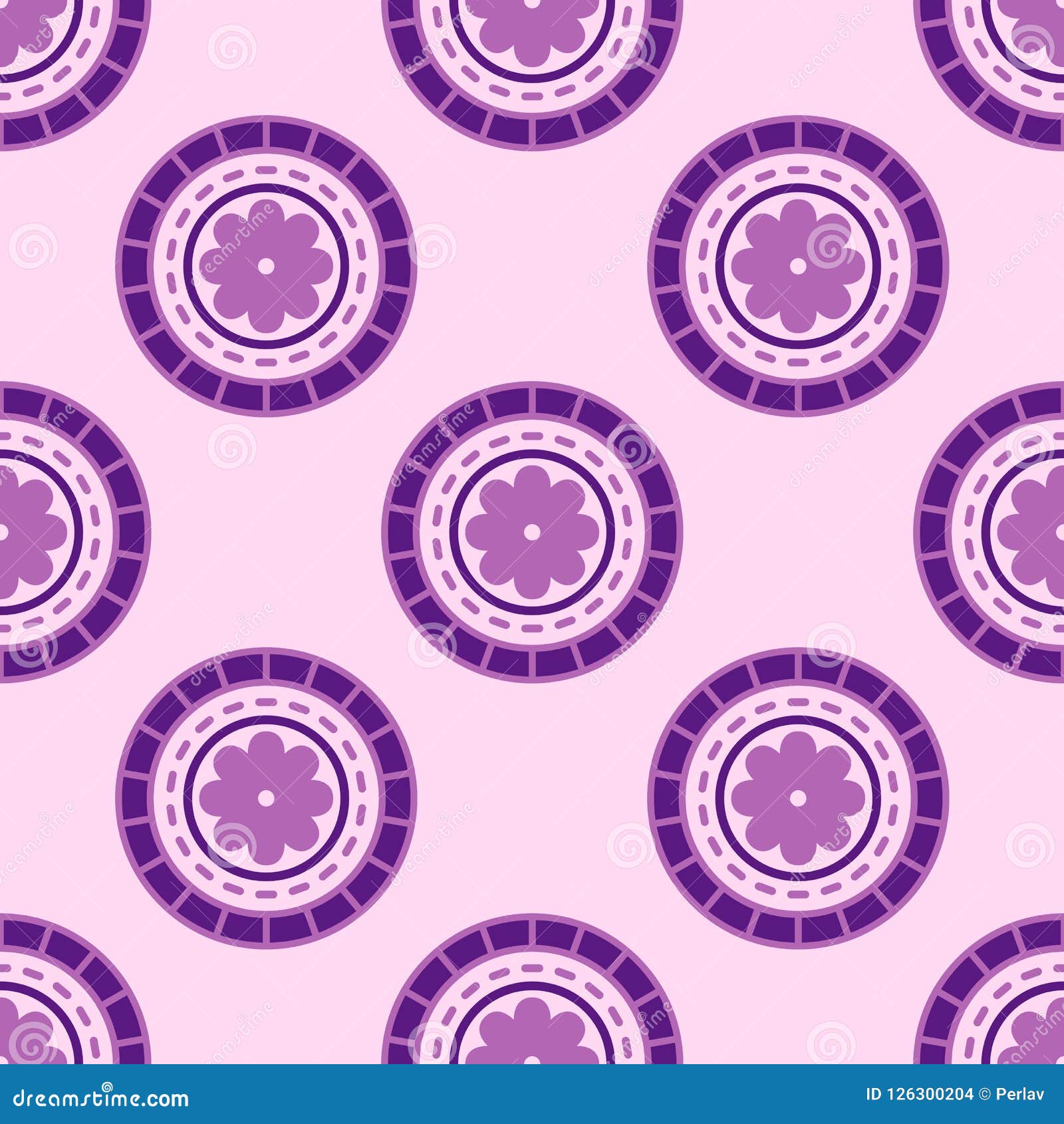 Abstract Circle Pattern in Pink-purple Shades Stock Vector ...