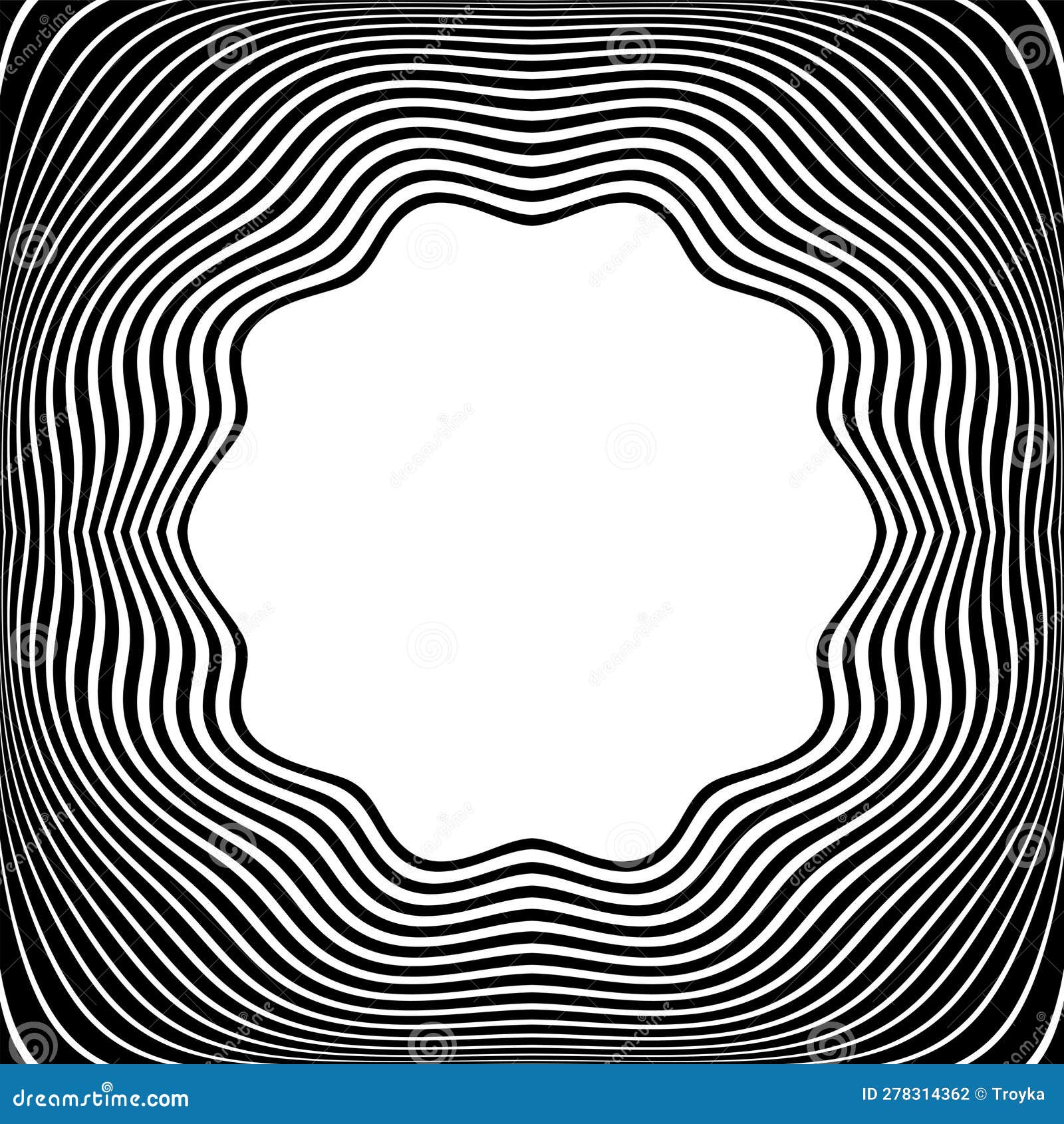 Radial Wavy Colorful Rays Diverge From The Golden Star. Watercolor ...