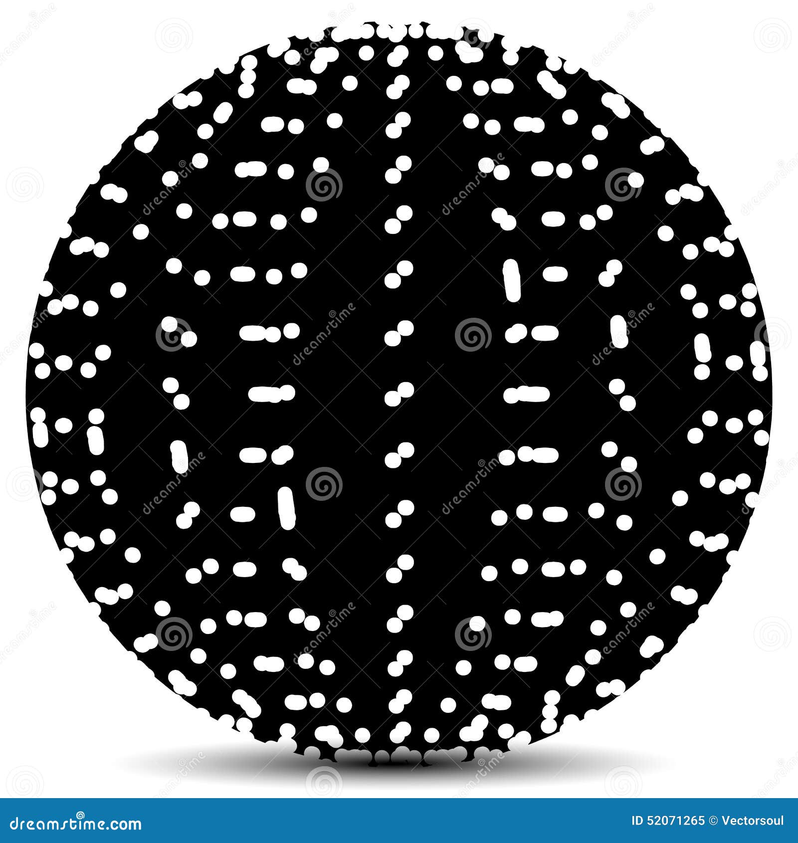 Abstract Circle with Random Holes Stock Vector - Illustration of ...