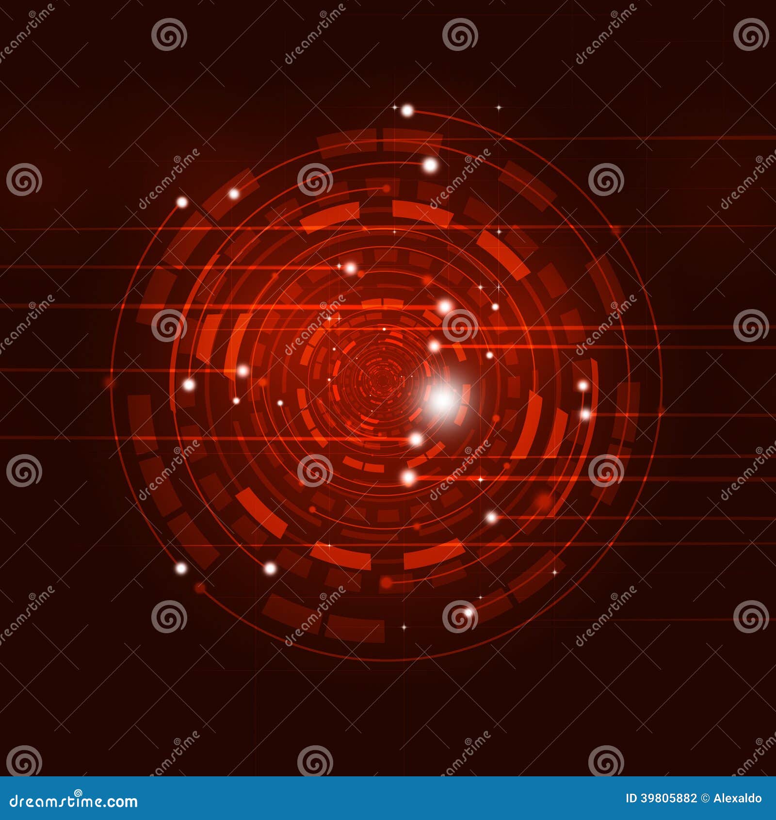 Red Circle Abstract Wallpaper