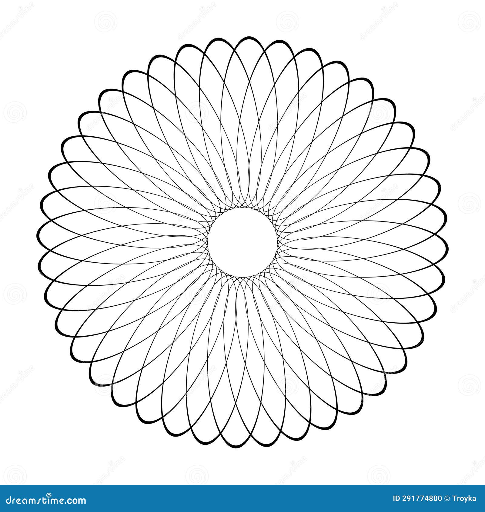 Abstract Circle Rotation Radial Geometric Design Element Stock ...