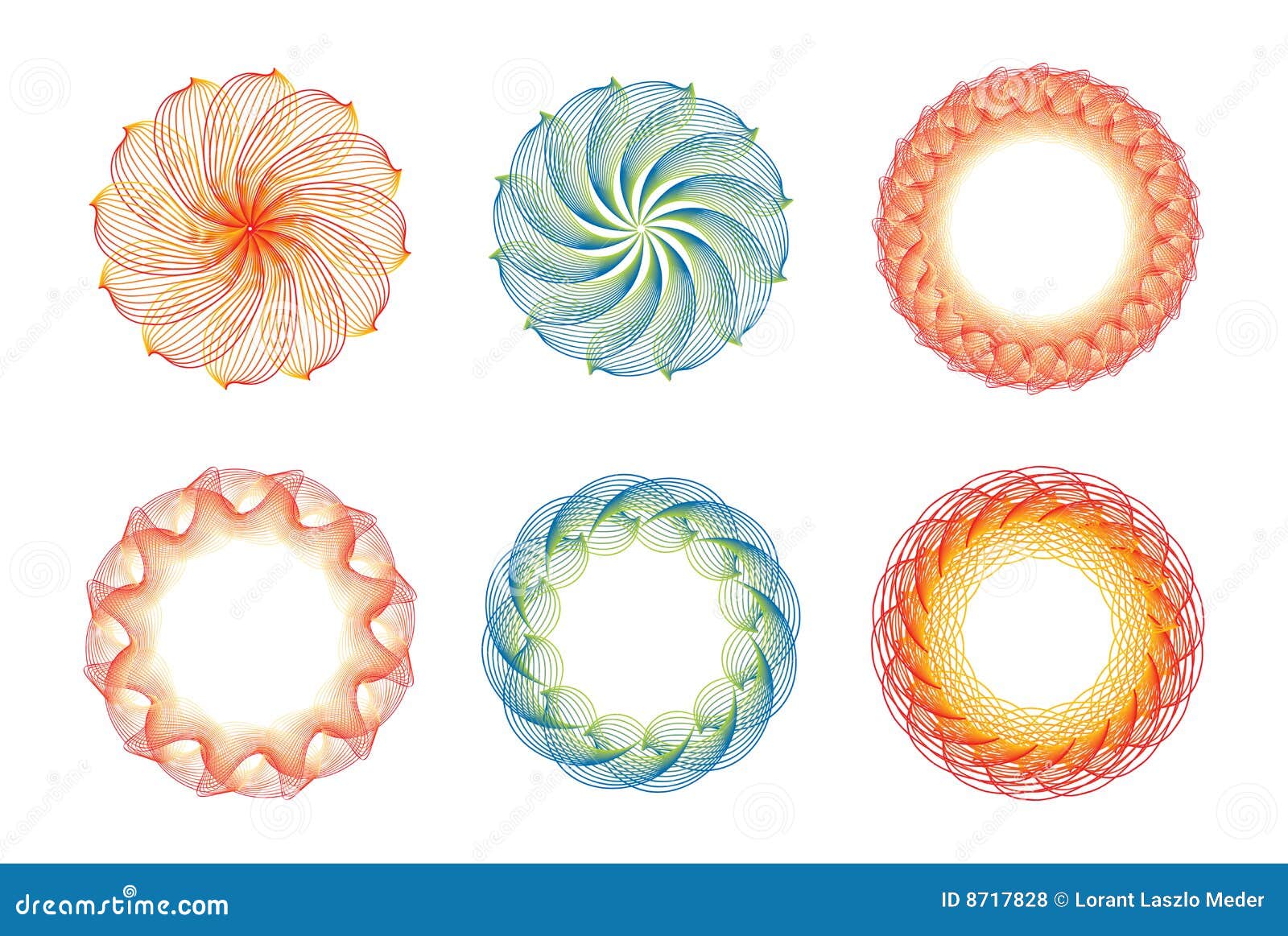 Abstract circle set stock vector. Illustration of curve - 8717828