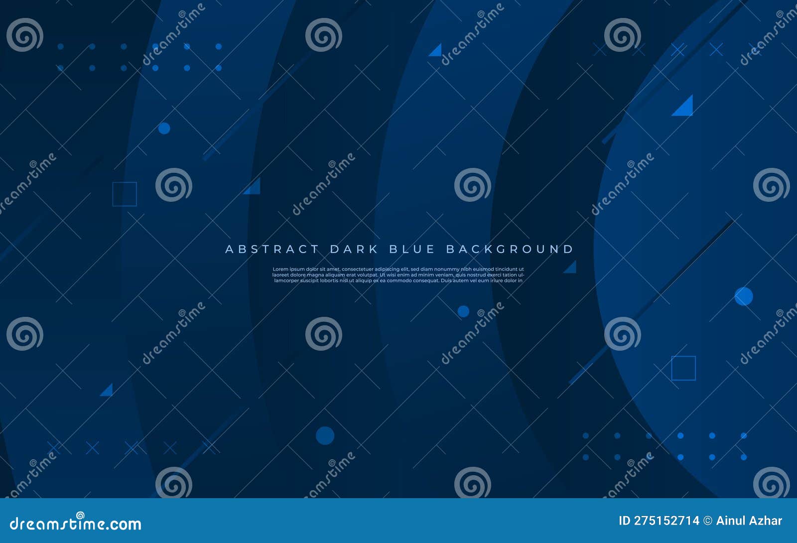 Abstract Circle Shape Dark Blue Gradient Color 3d Looks Cool Design ...