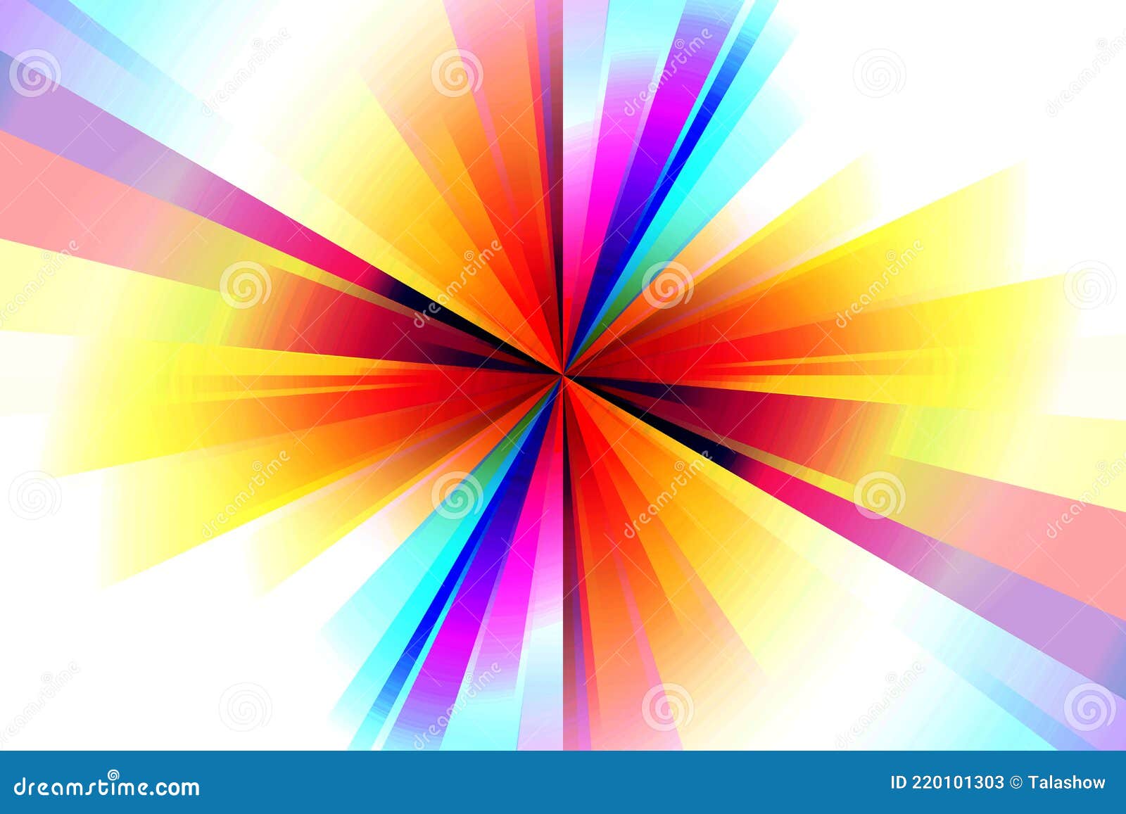 Abstract Circle Shape from Multi Colored Stripes Stock Illustration ...