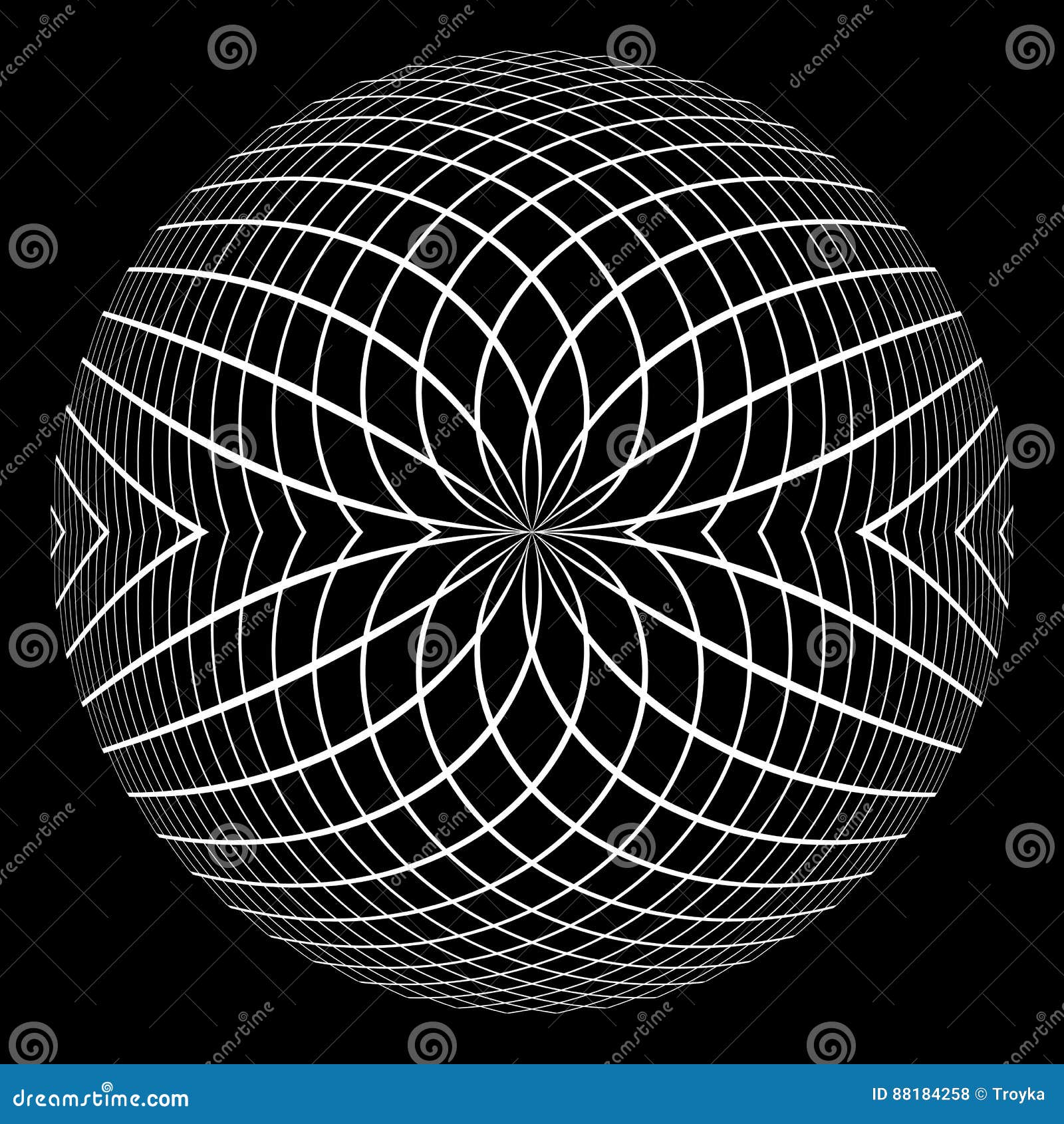 Abstract Circle Spherical Design Element. Stock Vector - Illustration ...