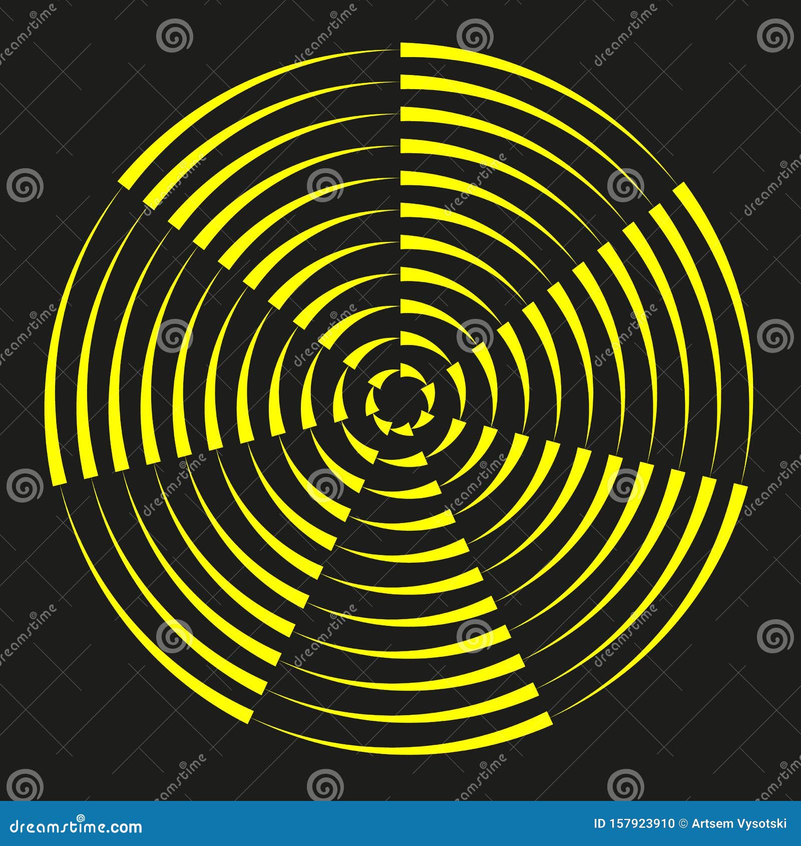 Abstract Circle Spirograph Element. Vector Spirograph. Stock Vector ...