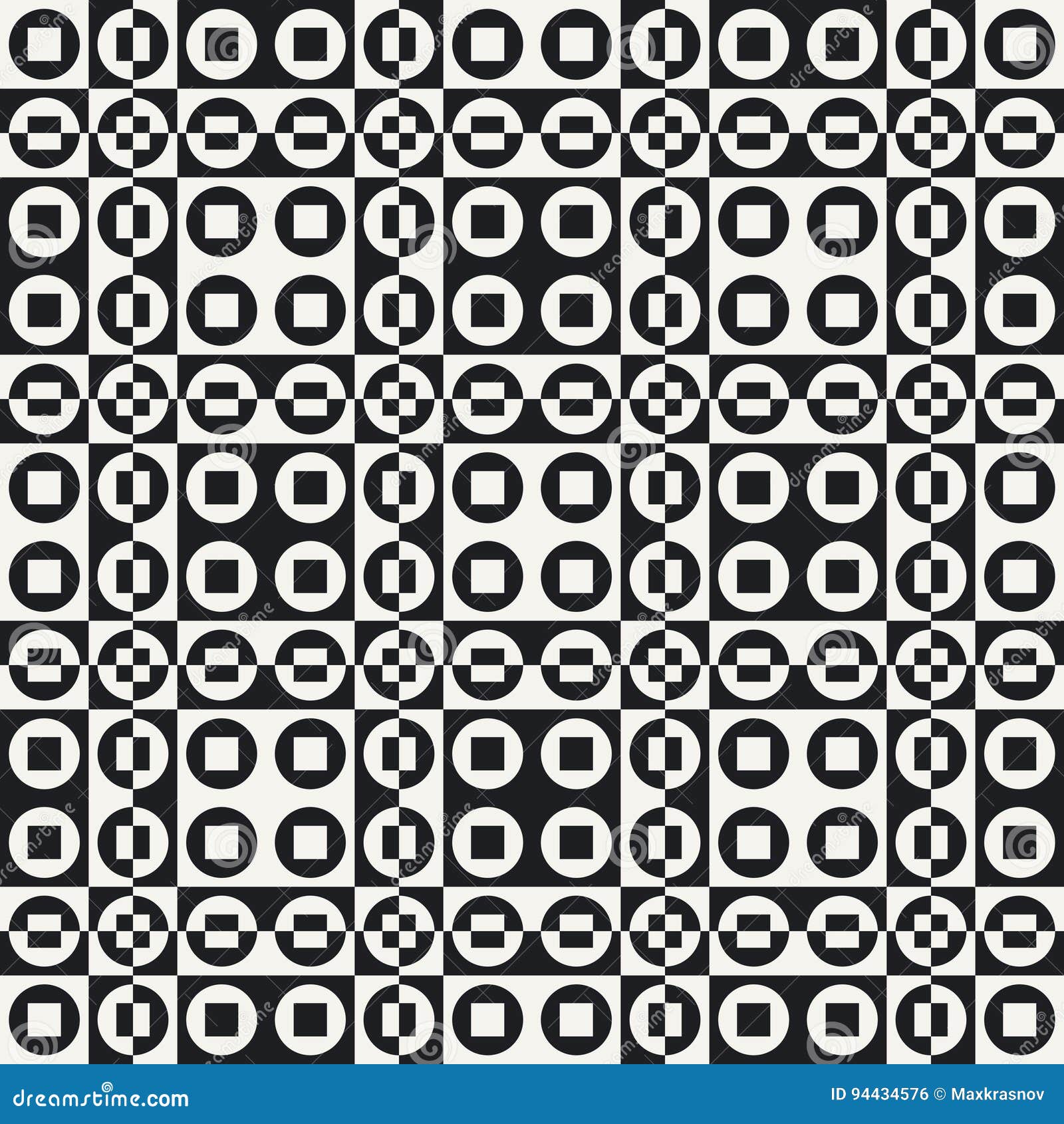 Abstract Circle and Square Pattern Stock Vector - Illustration of ...