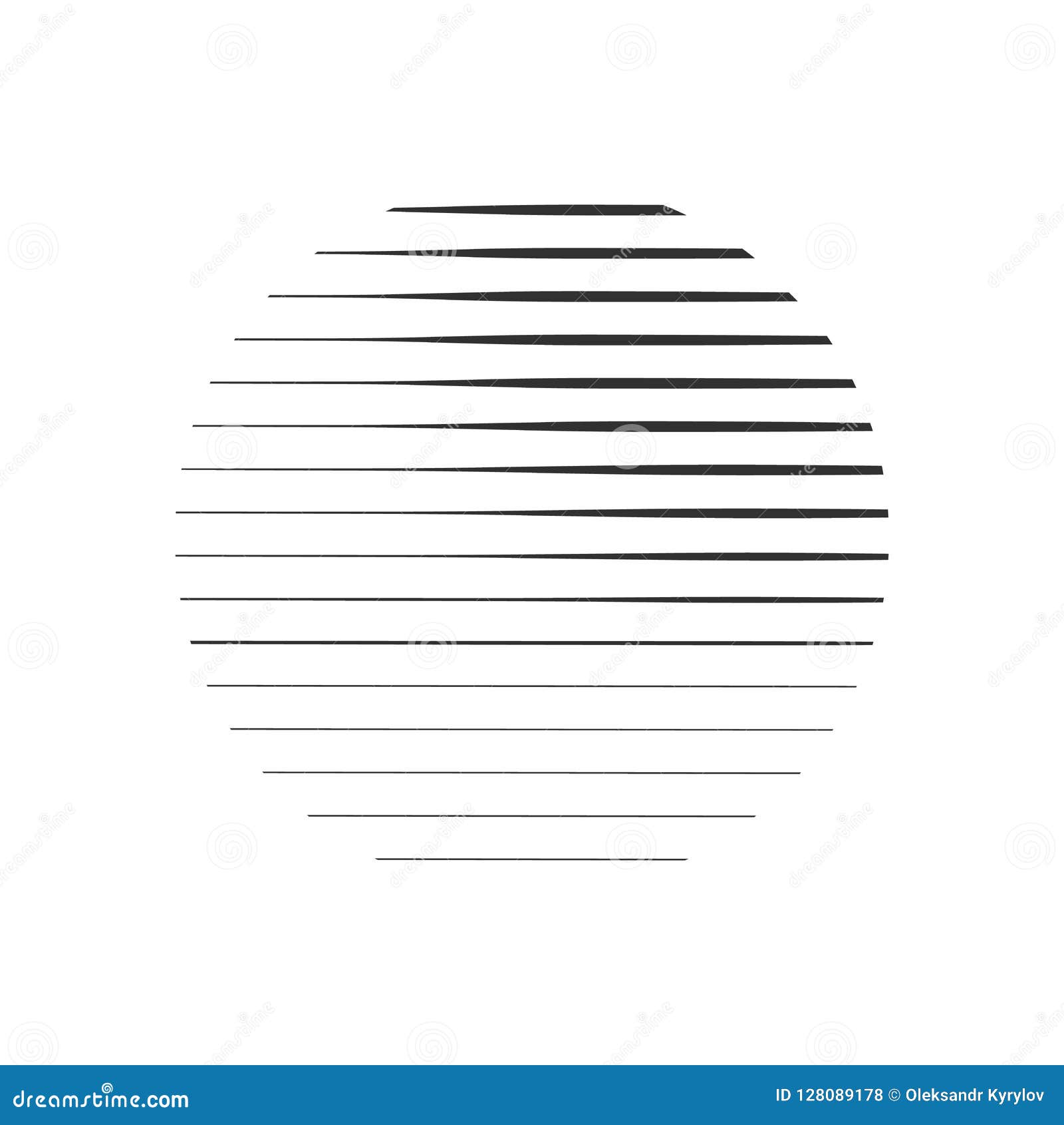 Abstract Circle of Stripes, Sun Logo Concept. Vector Illustration ...