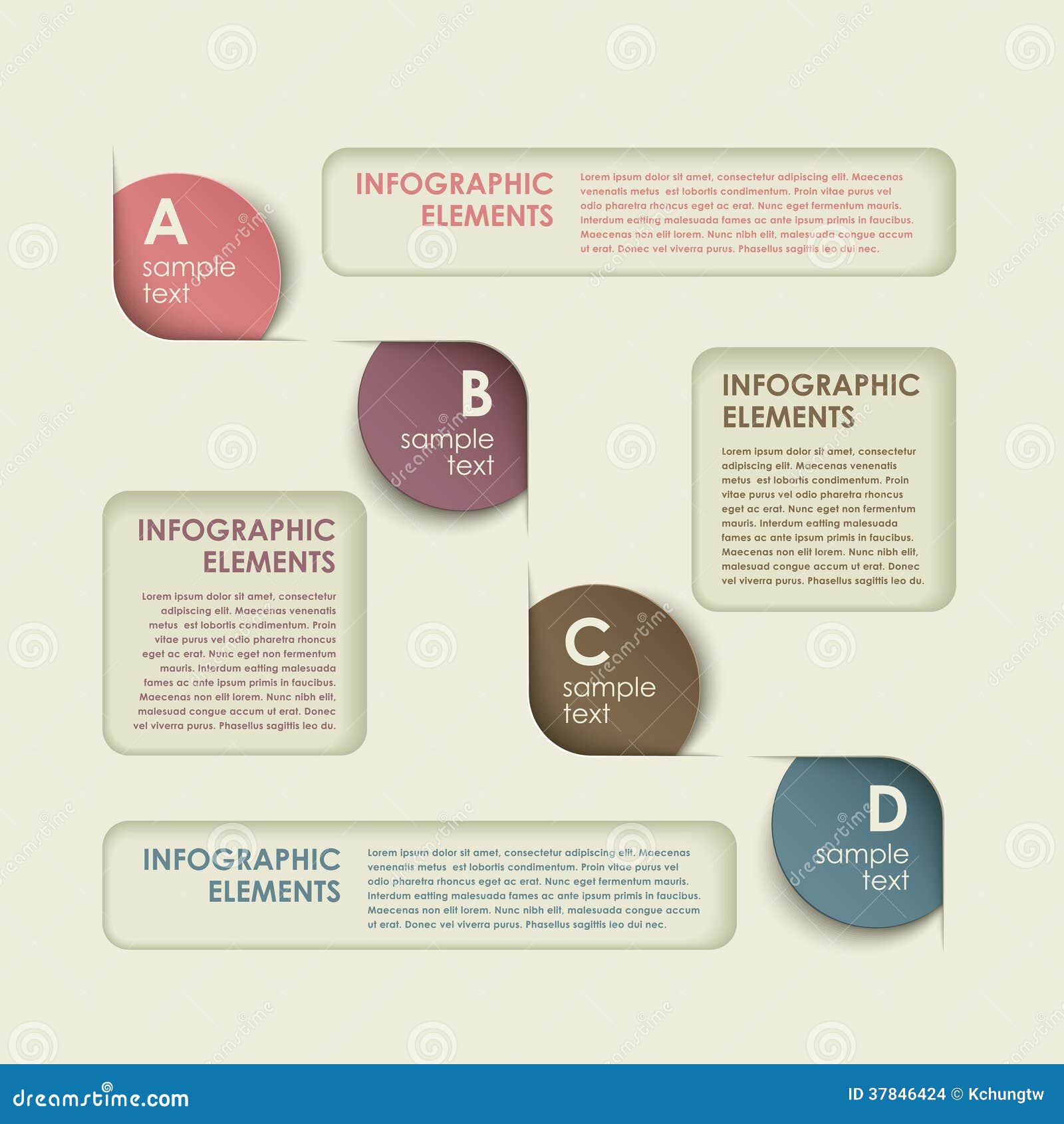 Abstract Circle Tag Infographics Stock Vector - Illustration of menu ...