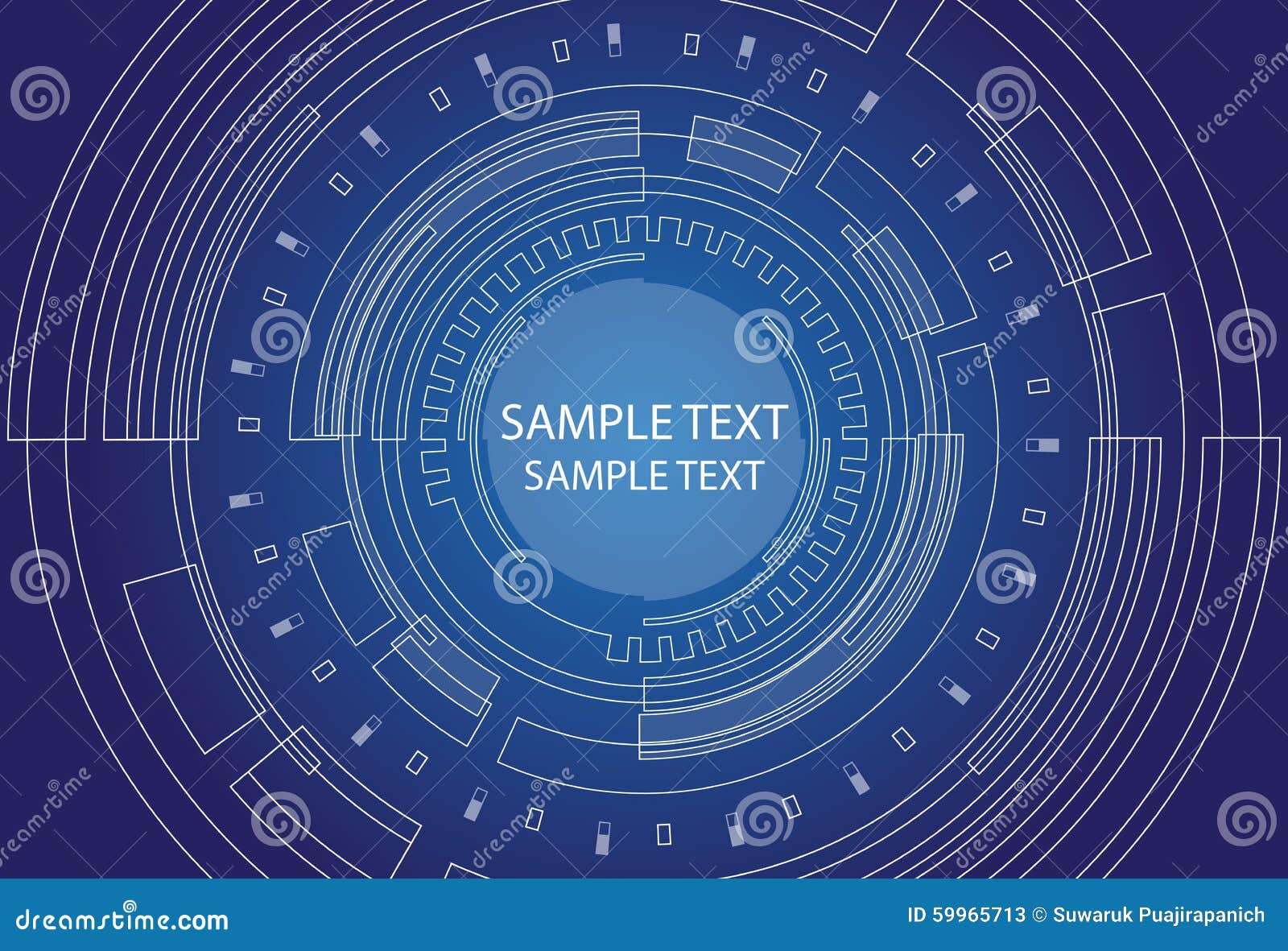Abstract Circle Technology Background Stock Vector - Illustration of ...