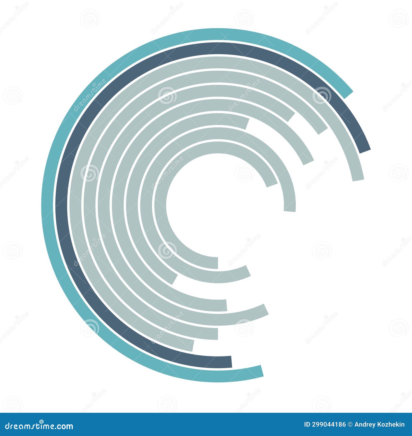 Abstract Circle Technology Background. Infographic Template with Color ...