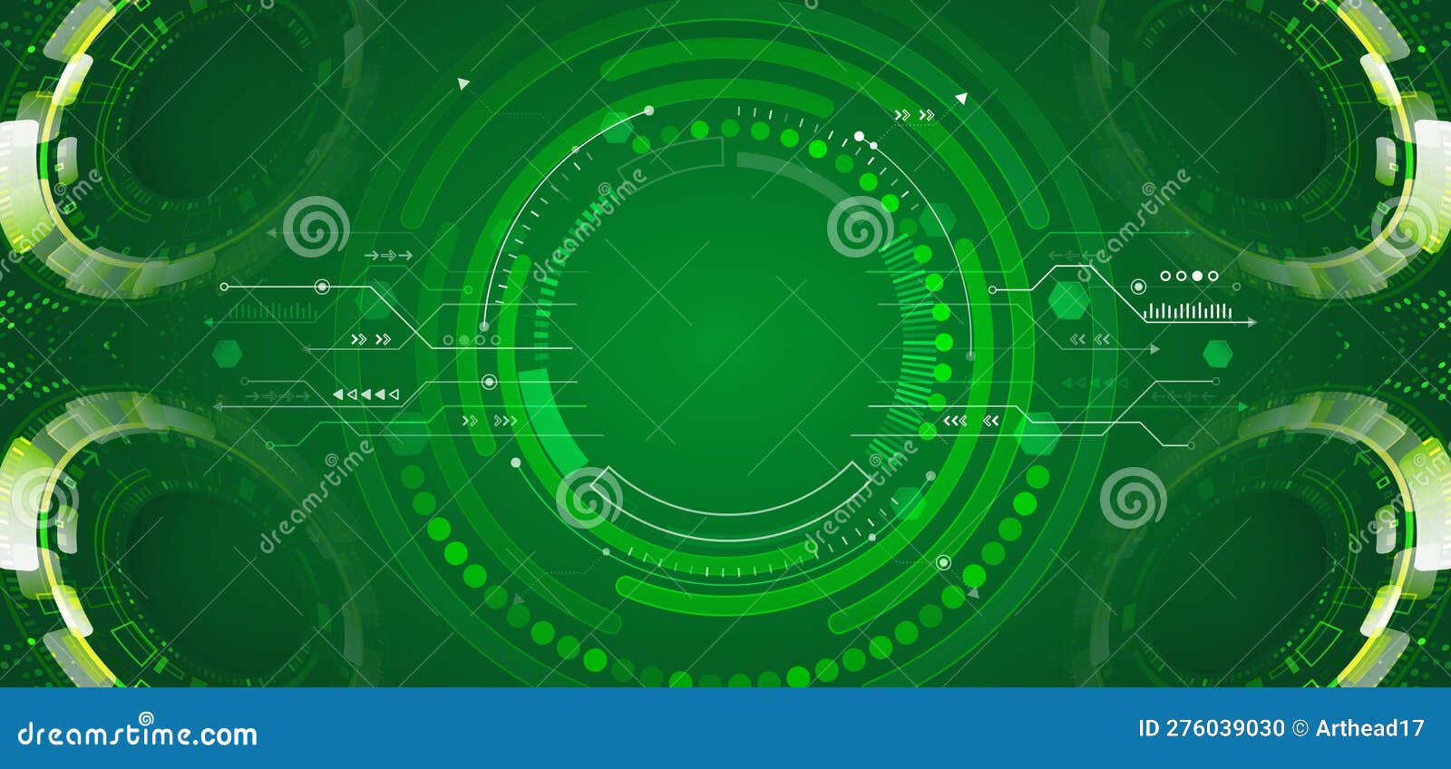 Abstract Circle Technology Communication Vector Illustration. Hi-tech ...