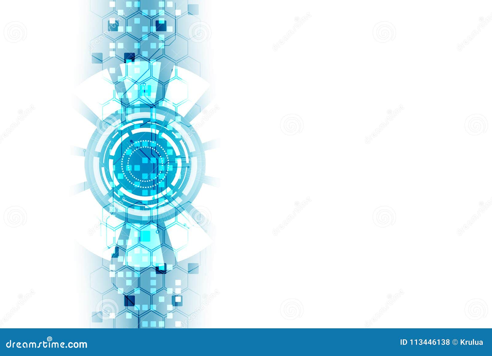 Abstract Circle Technology Concept. Circuit Board, High Computer Stock ...
