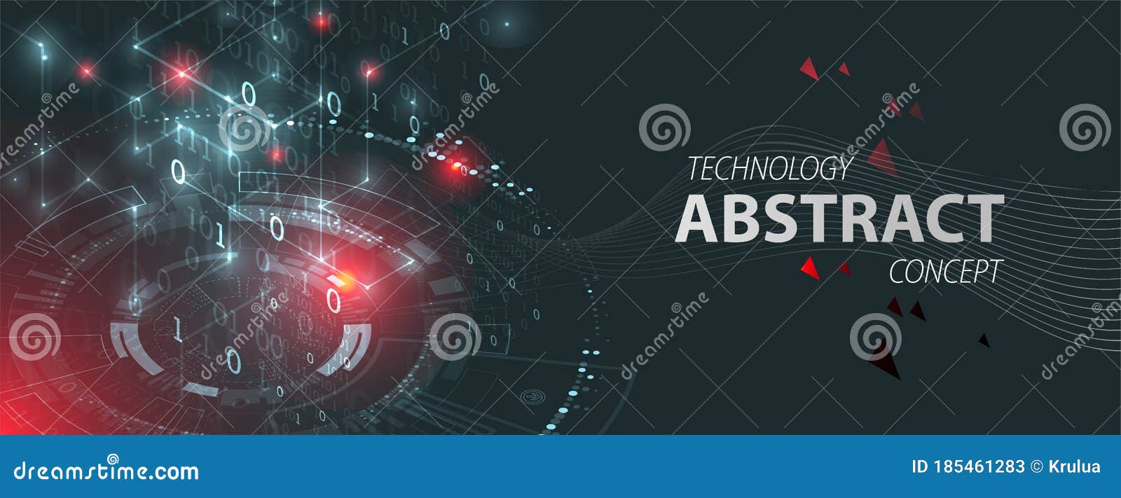 Abstract Circle Technology Concept. Circuit Board, High Computer Color ...
