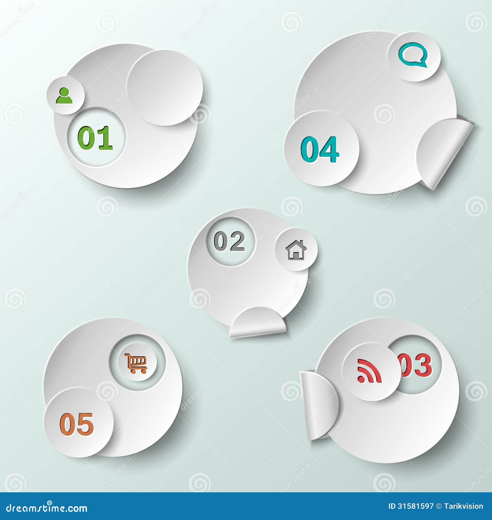 Abstract circle template stock vector. Illustration of design - 31581597