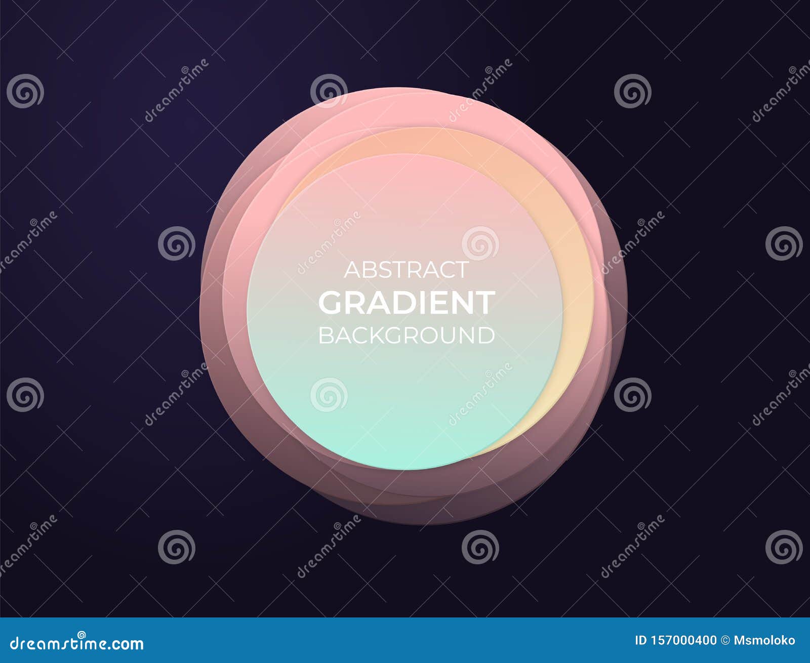 Abstract Circle Text Box with Soft Modern Gradients and 3d Effect ...