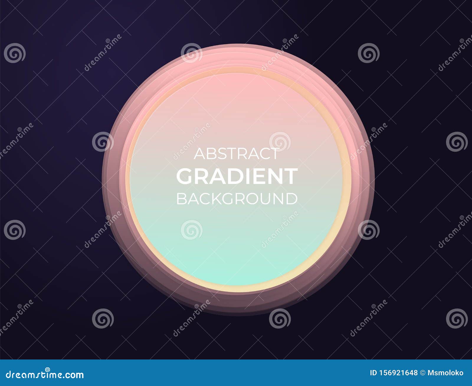 Abstract Circle Text Box with Soft Modern Gradients and 3d Effect ...