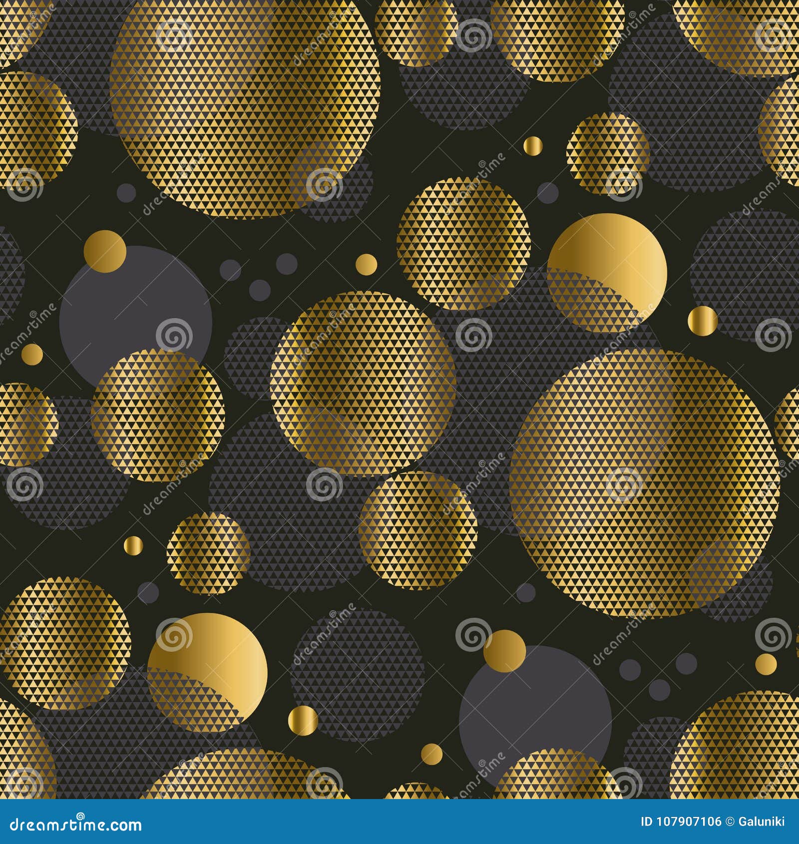 Abstract Circle Textured Geometry Repeatable Motif Stock Vector ...