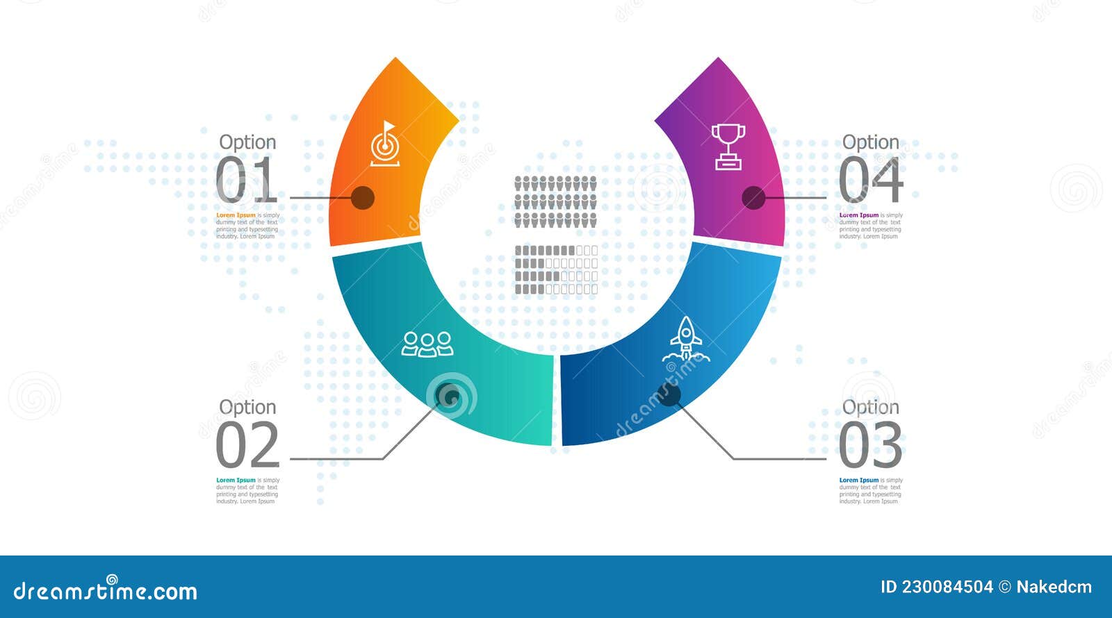 Abstract Circle Timeline Infographics Presentation Stock Vector ...