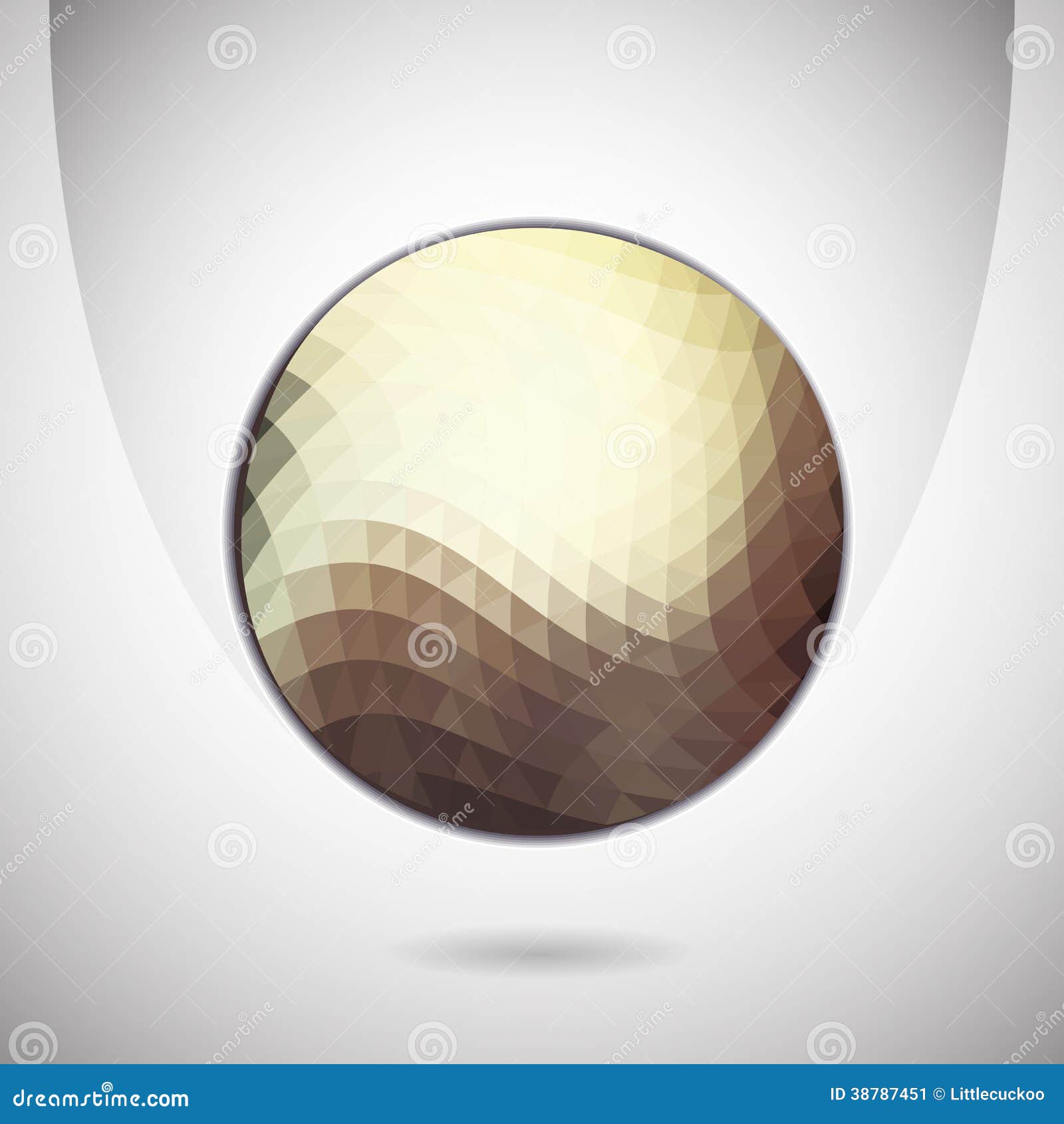 Abstract Circle with Triangles Stock Vector - Illustration of abstract ...