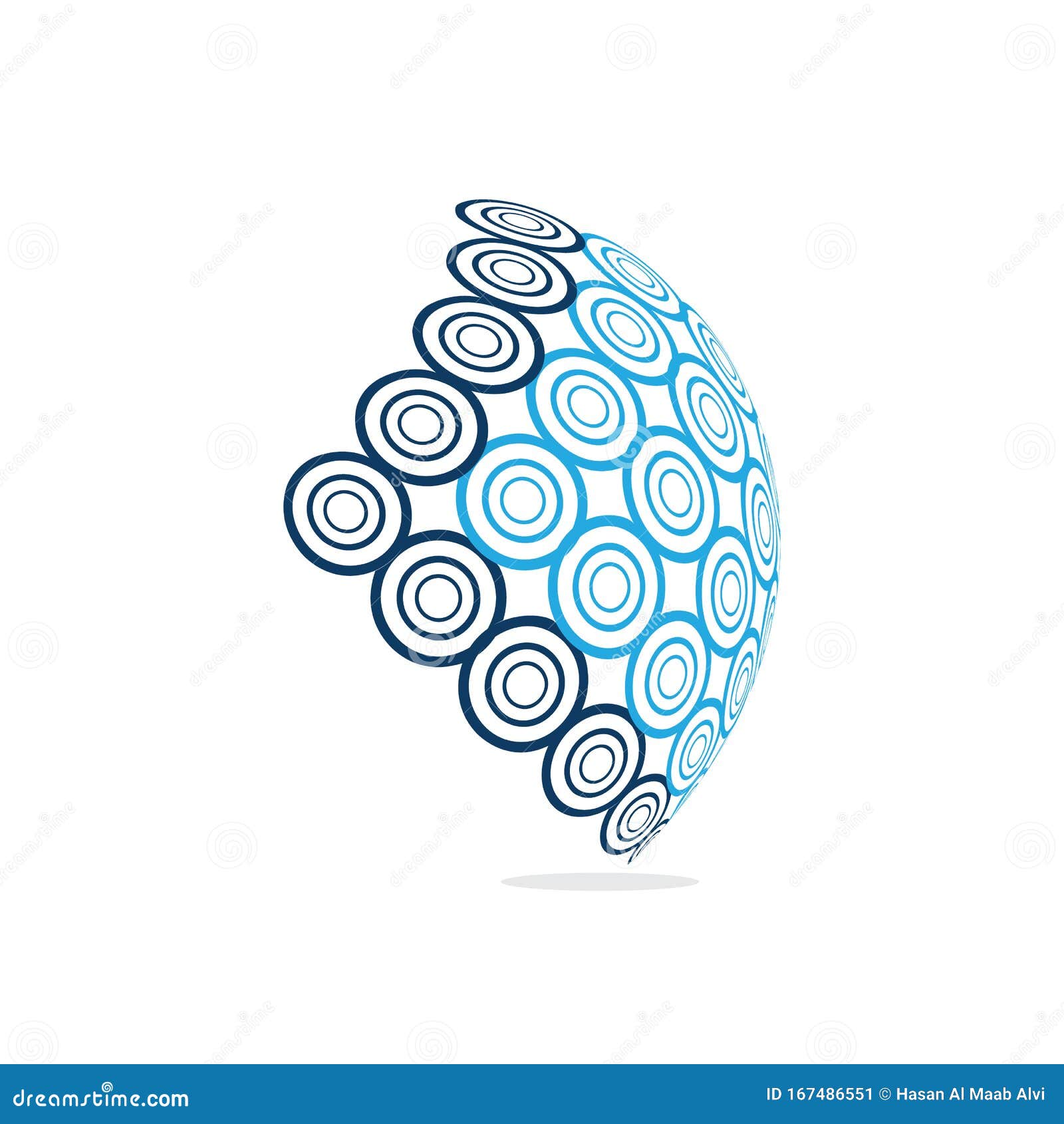 Technology Orbits Web Rings Logo Design. Stock Vector - Illustration of ...