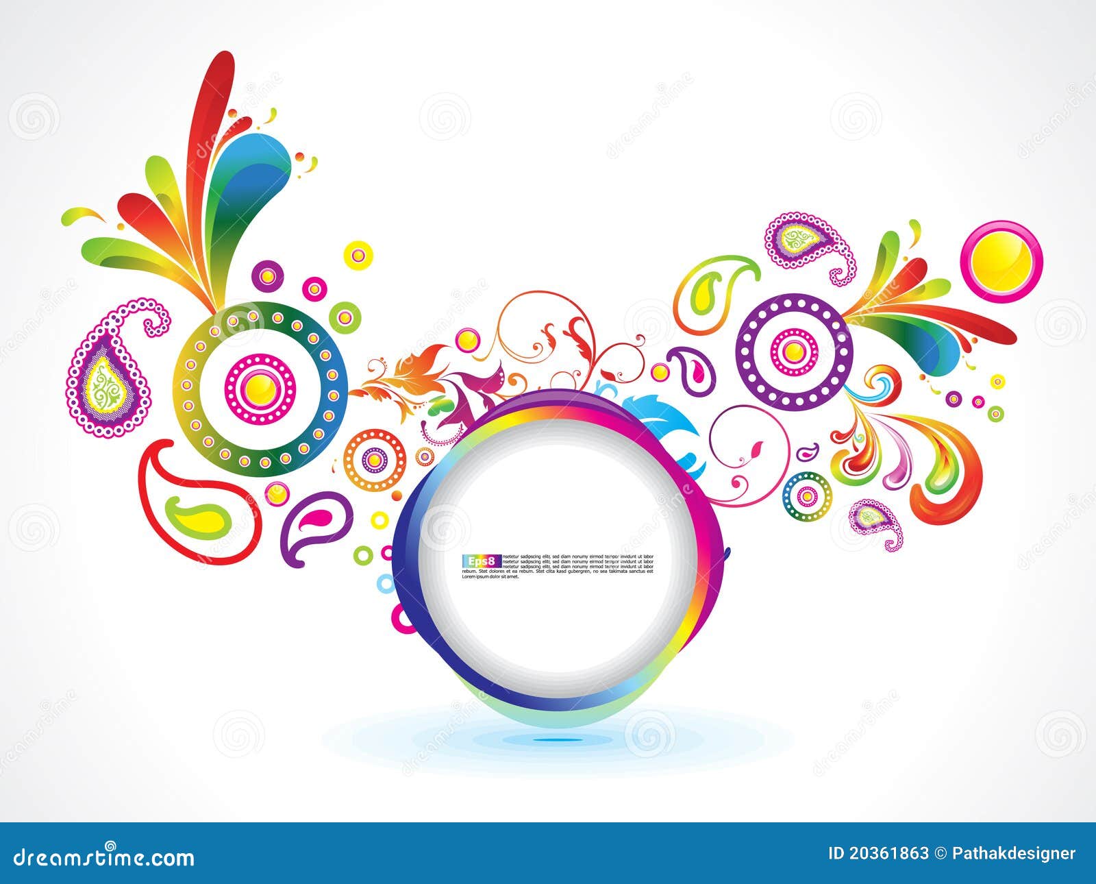 Abstract Circle Wave Exploration Background Stock Vector - Illustration ...