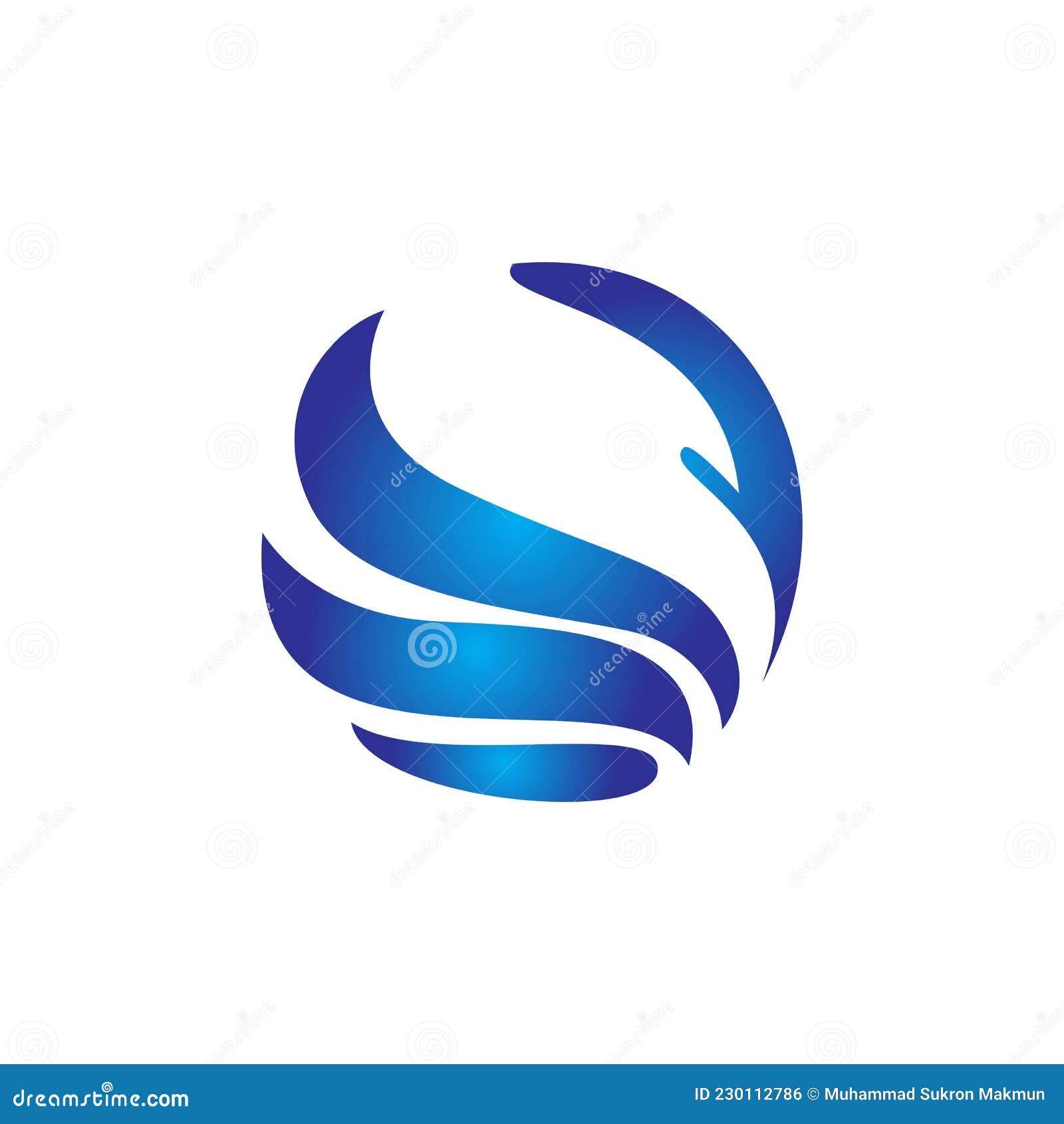 Abstract Circle Wave Logo Icon Stock Vector - Illustration of liquid ...