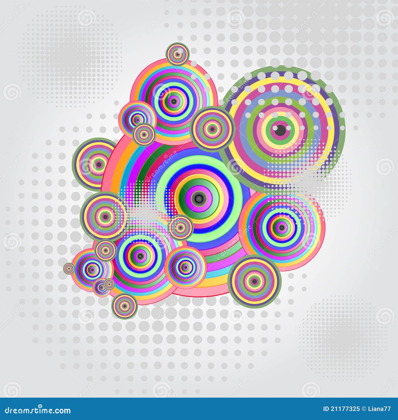 Abstract circles stock vector. Illustration of design - 21177325