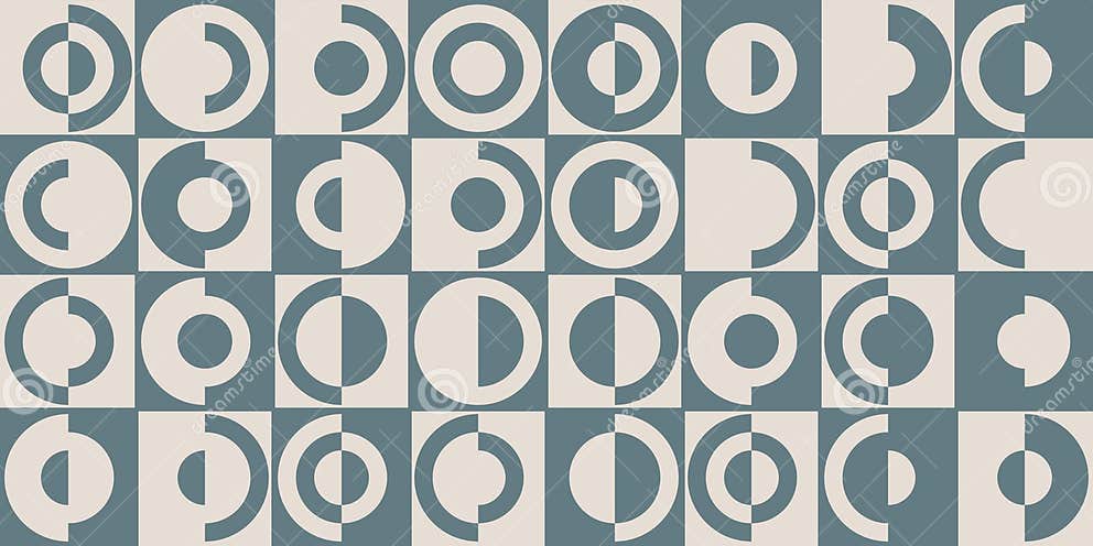 Abstract Circles in Chess Tiles. Stock Illustration - Illustration of ...