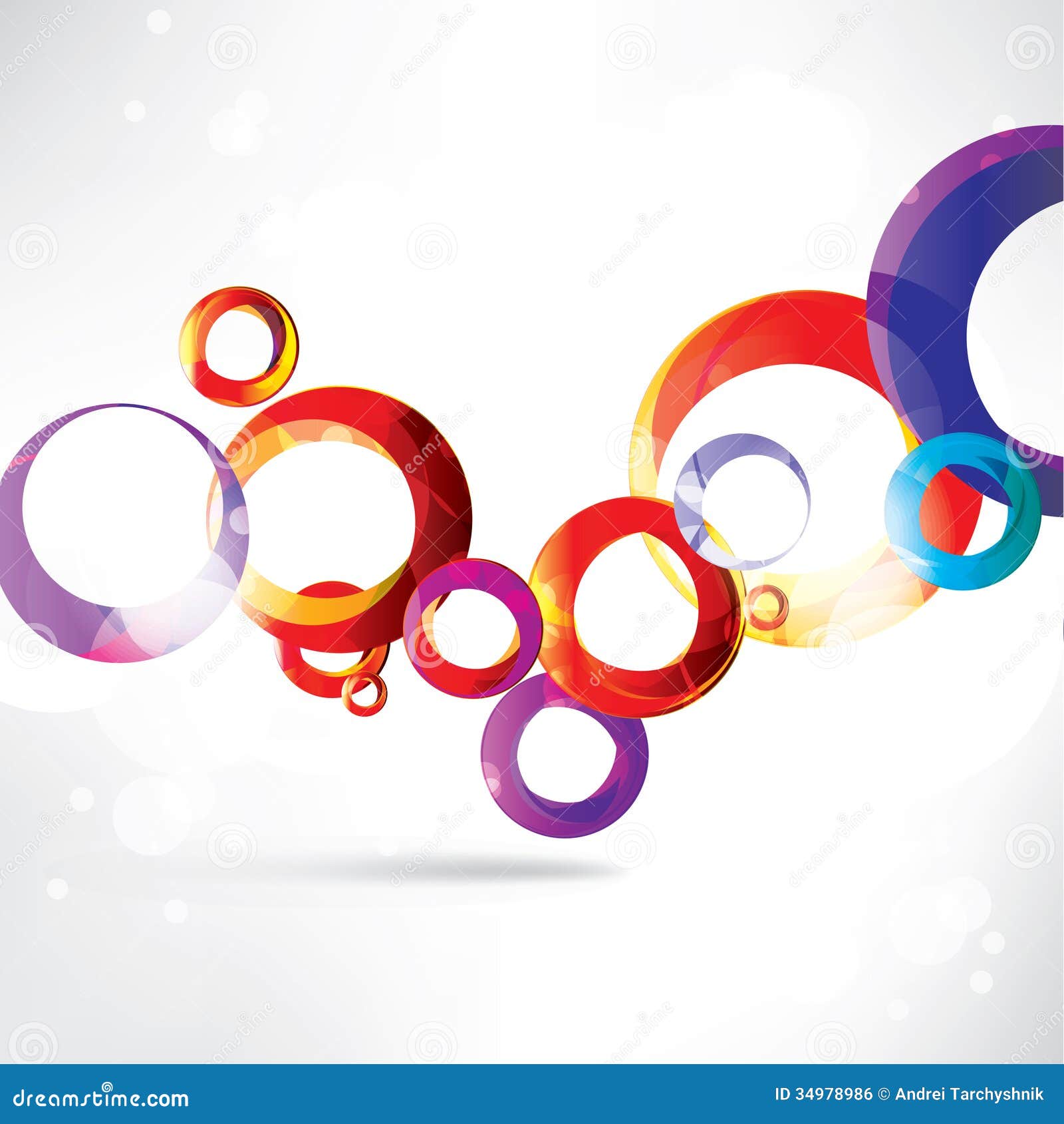 Abstract Circles Colored Design Stock Vector - Illustration of ...