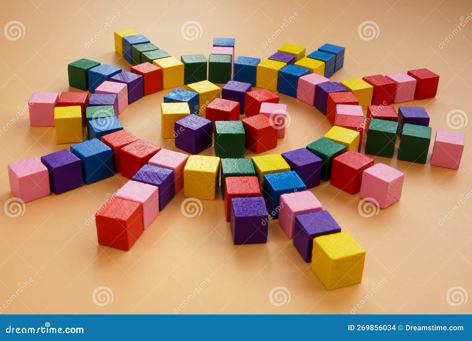 Abstract Circles from Colorful Cubes As Concept of Connection and ...