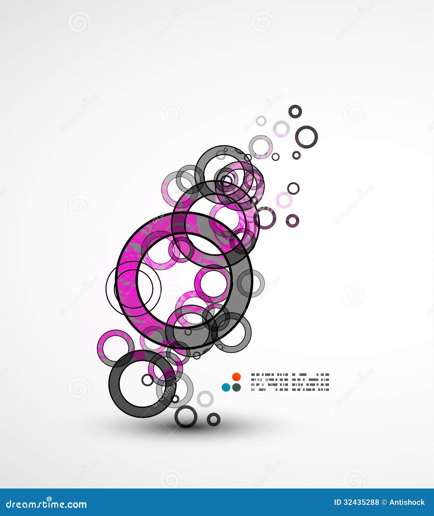 Abstract Circles Composition Stock Vector - Illustration of modern ...