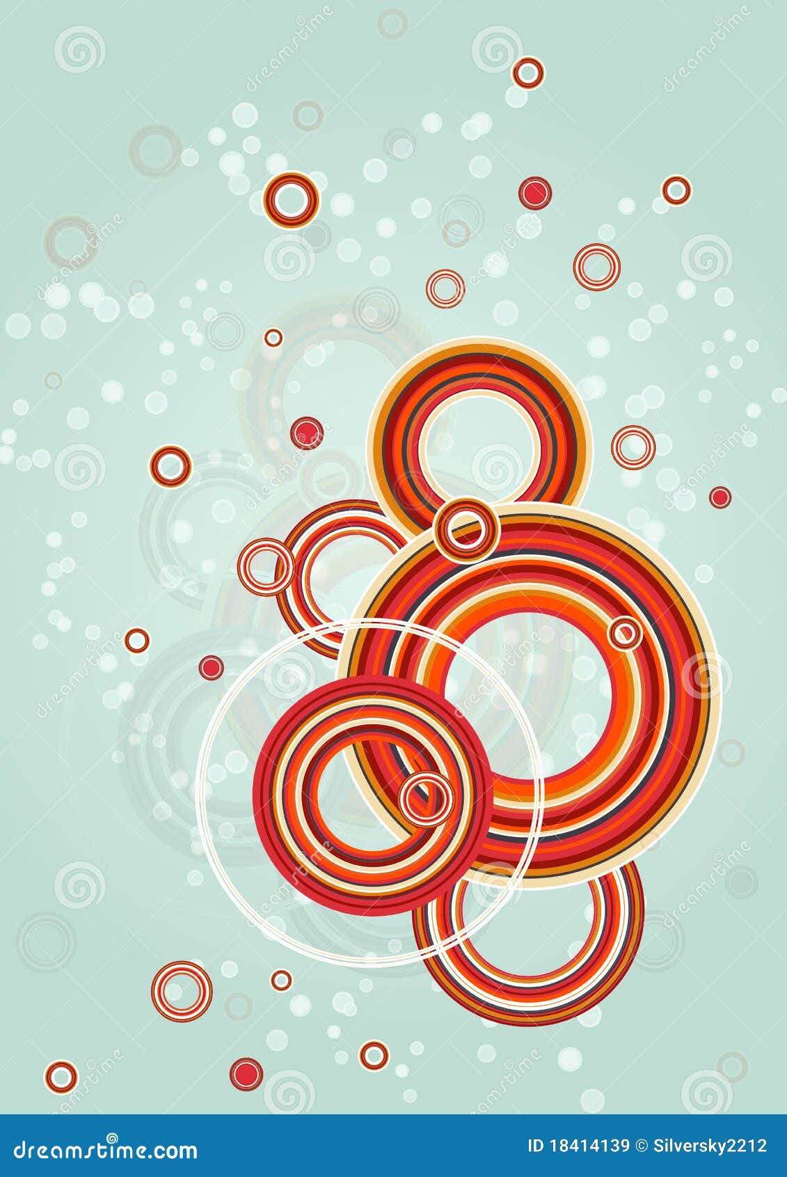 Abstract circles design. stock vector. Illustration of colorful - 18414139