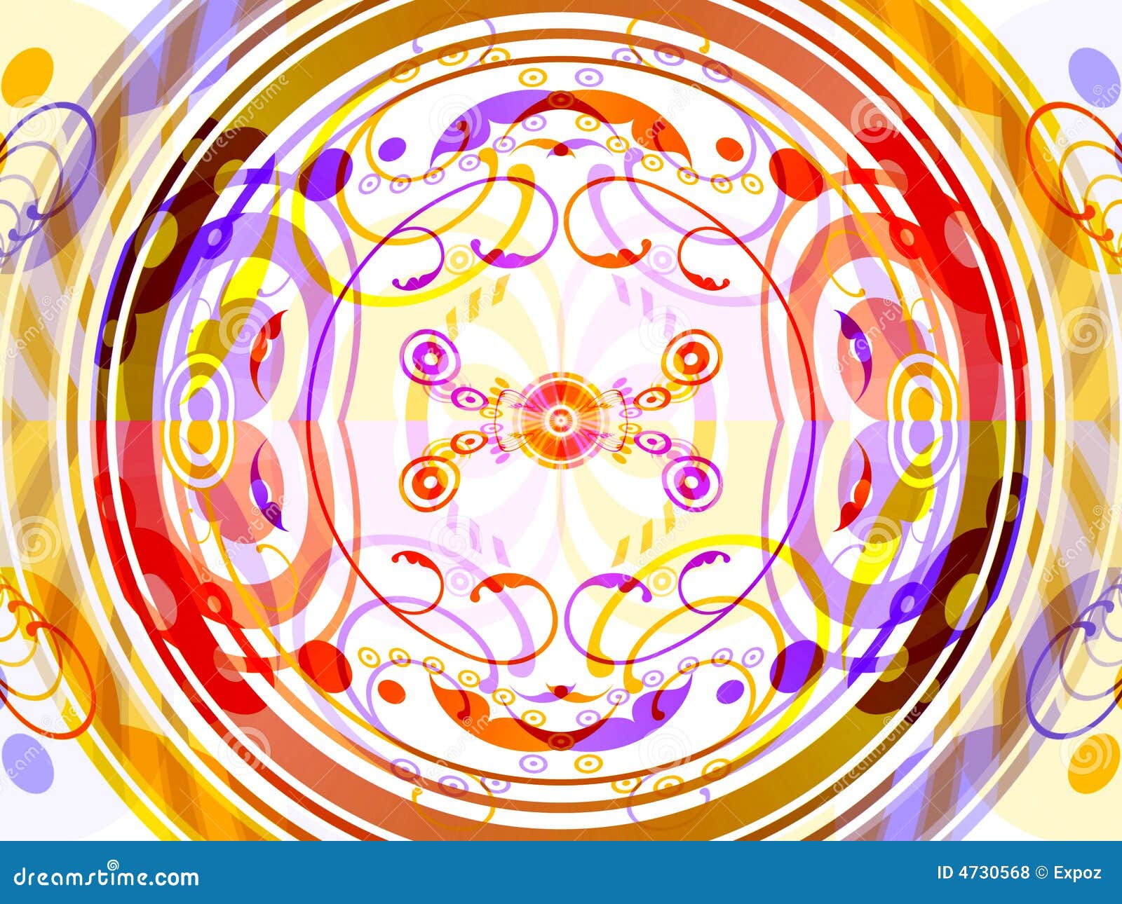 Abstract circles design stock illustration. Illustration of coloured ...